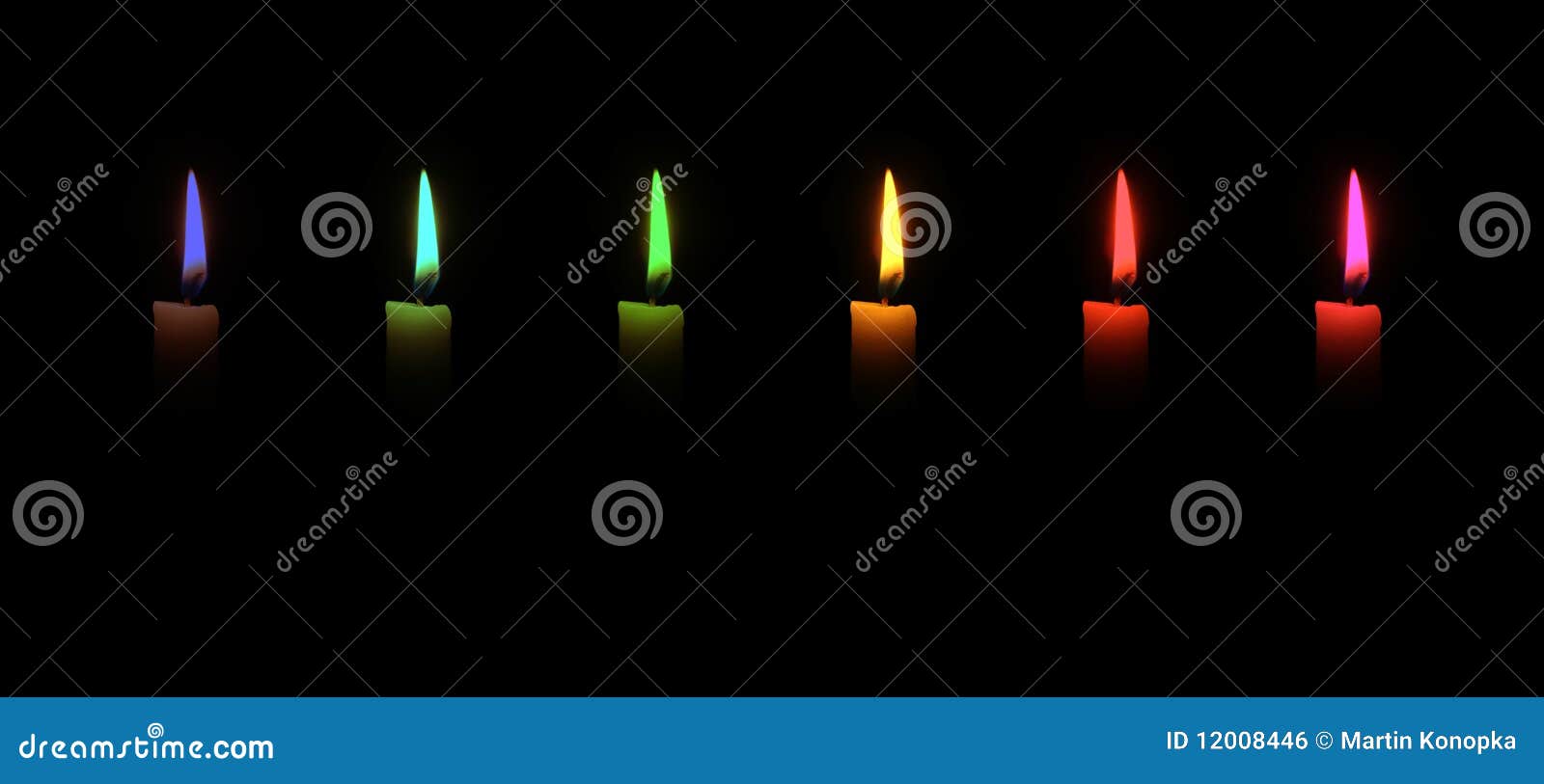 Colorful Candles stock photo. Image of shining, bright - 12008446