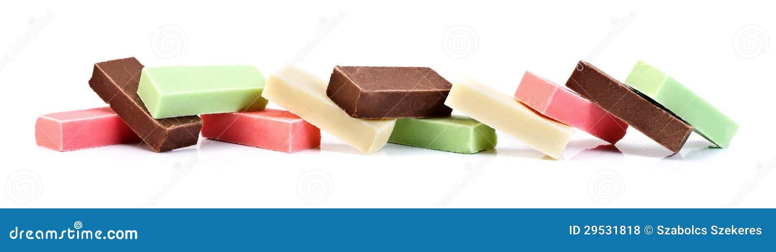 Colorful Candy Bars on Table Stock Photo - Image of delicious, diet ...
