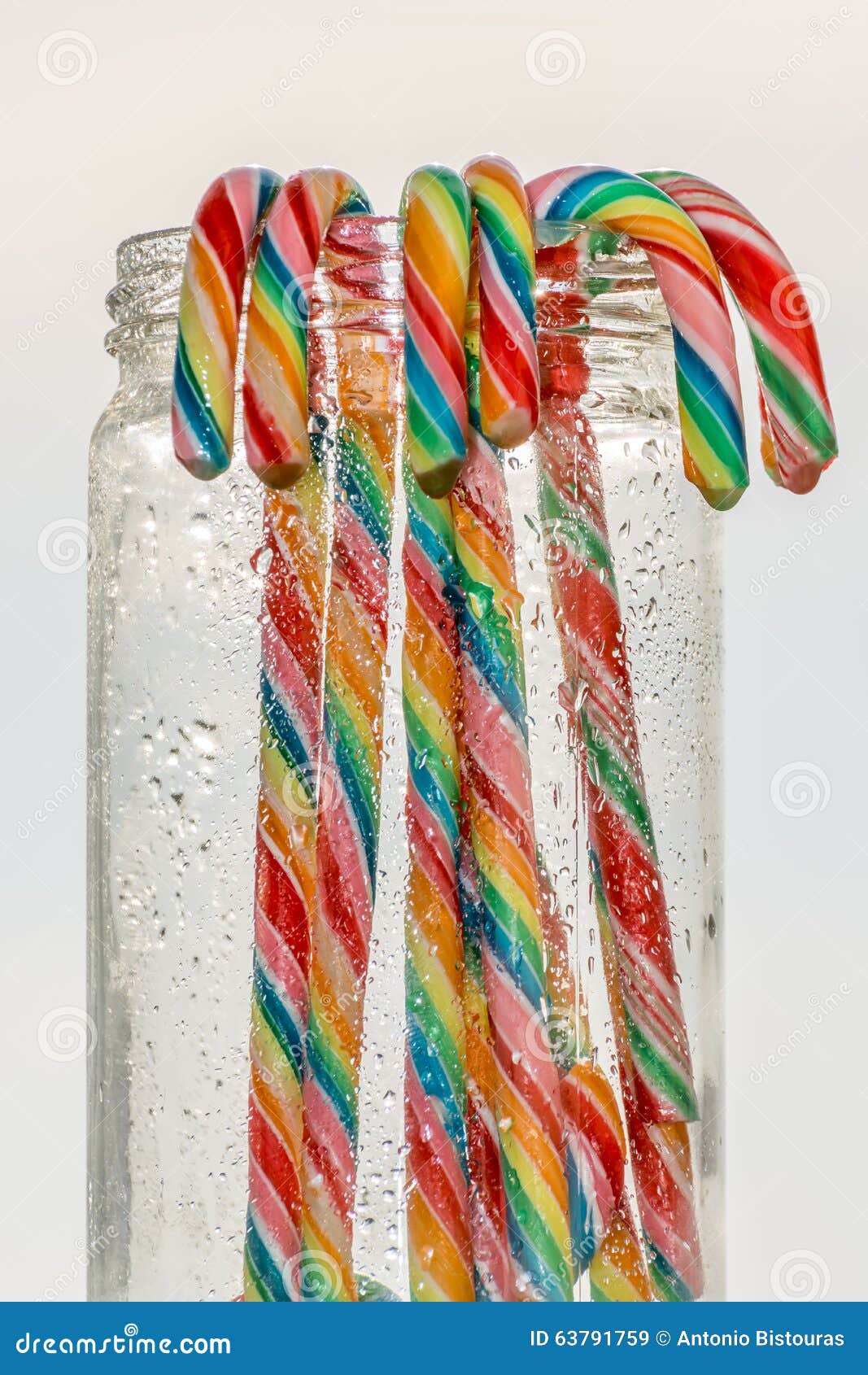 Colorful candy canes stock image. Image of crystal, sweet - 63791759