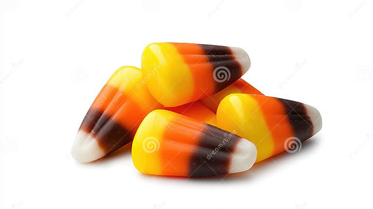 Colorful Candy Corn Stacked White Isolated Background Stock ...
