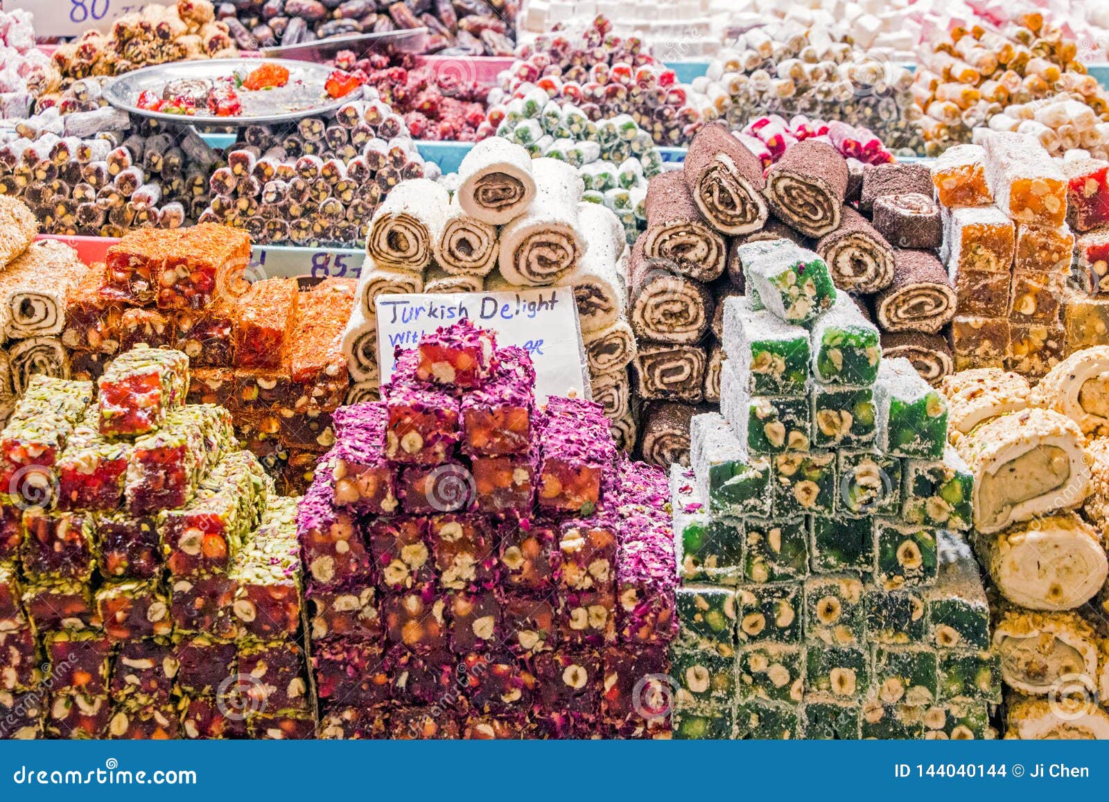 Candy at Grand Bazaar in Istanbul Stock Photo - Image of lights ...