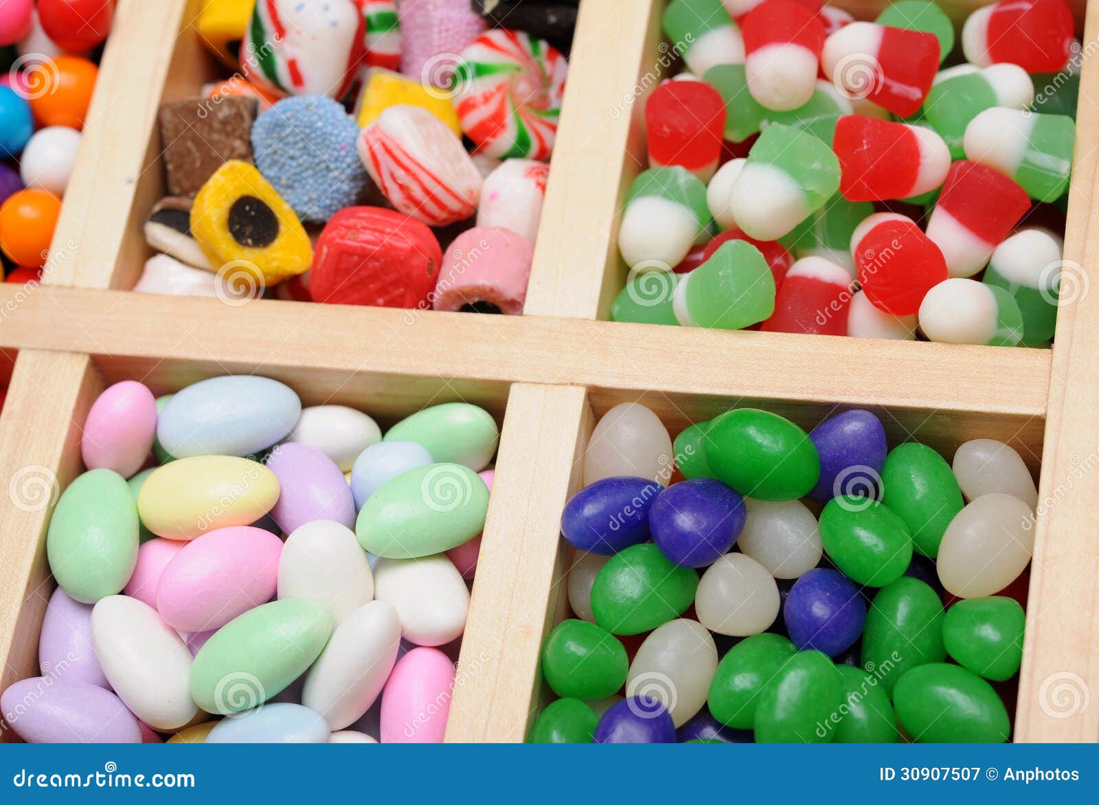Colorful candy stock image. Image of shape, wood, variety - 30907507