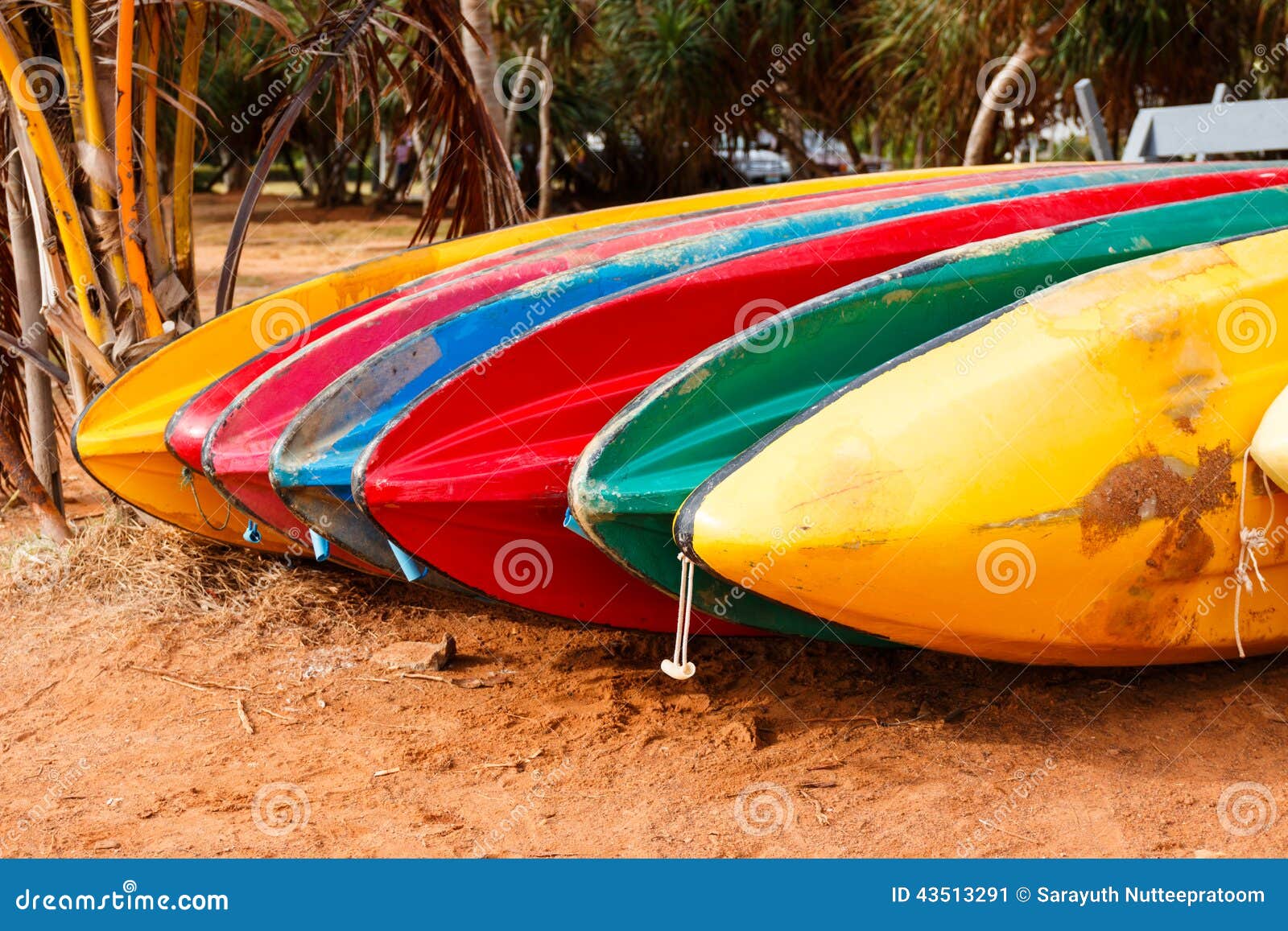 Colorful of canoe stock image. Image of green, holiday - 43513291