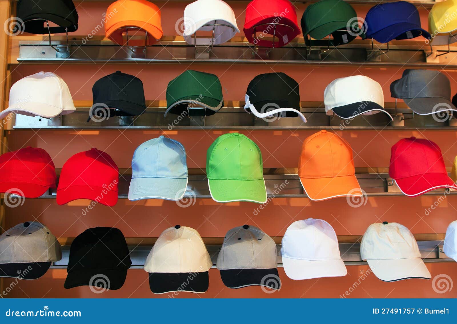 Colorful caps stock image. Image of conceptual, exhibition - 27491757