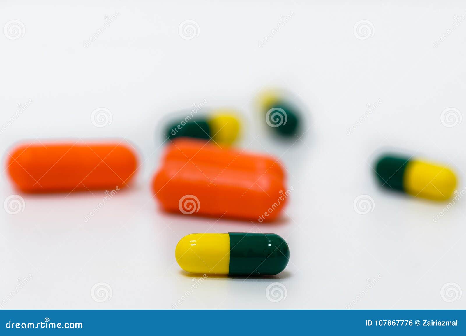 Colorful of a capsule stock photo. Image of chemistry - 107867776