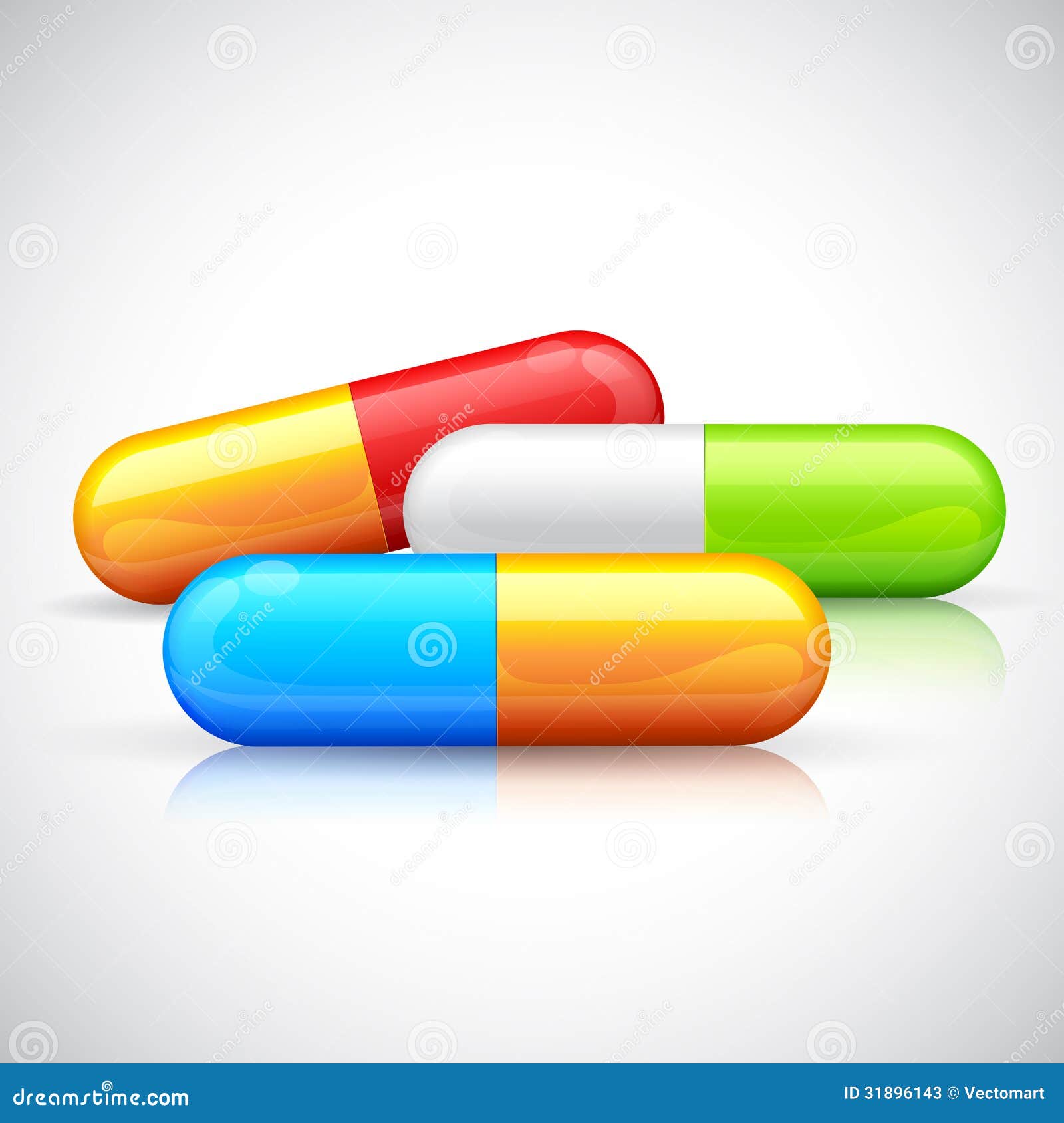 Colorful Capsule stock vector. Illustration of drugstore - 31896143