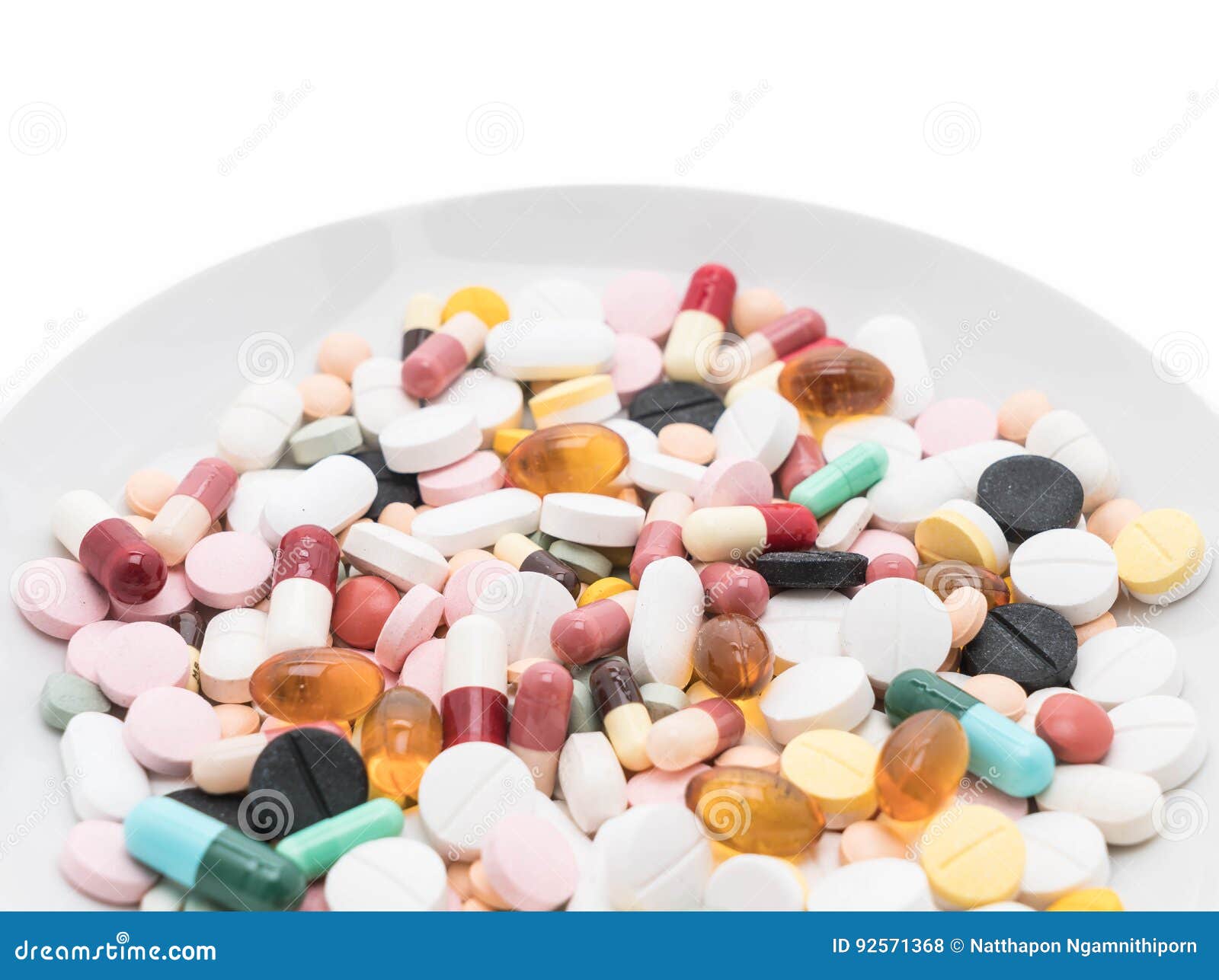 Colorful Capsules and Pills Stock Photo - Image of color, painkiller ...