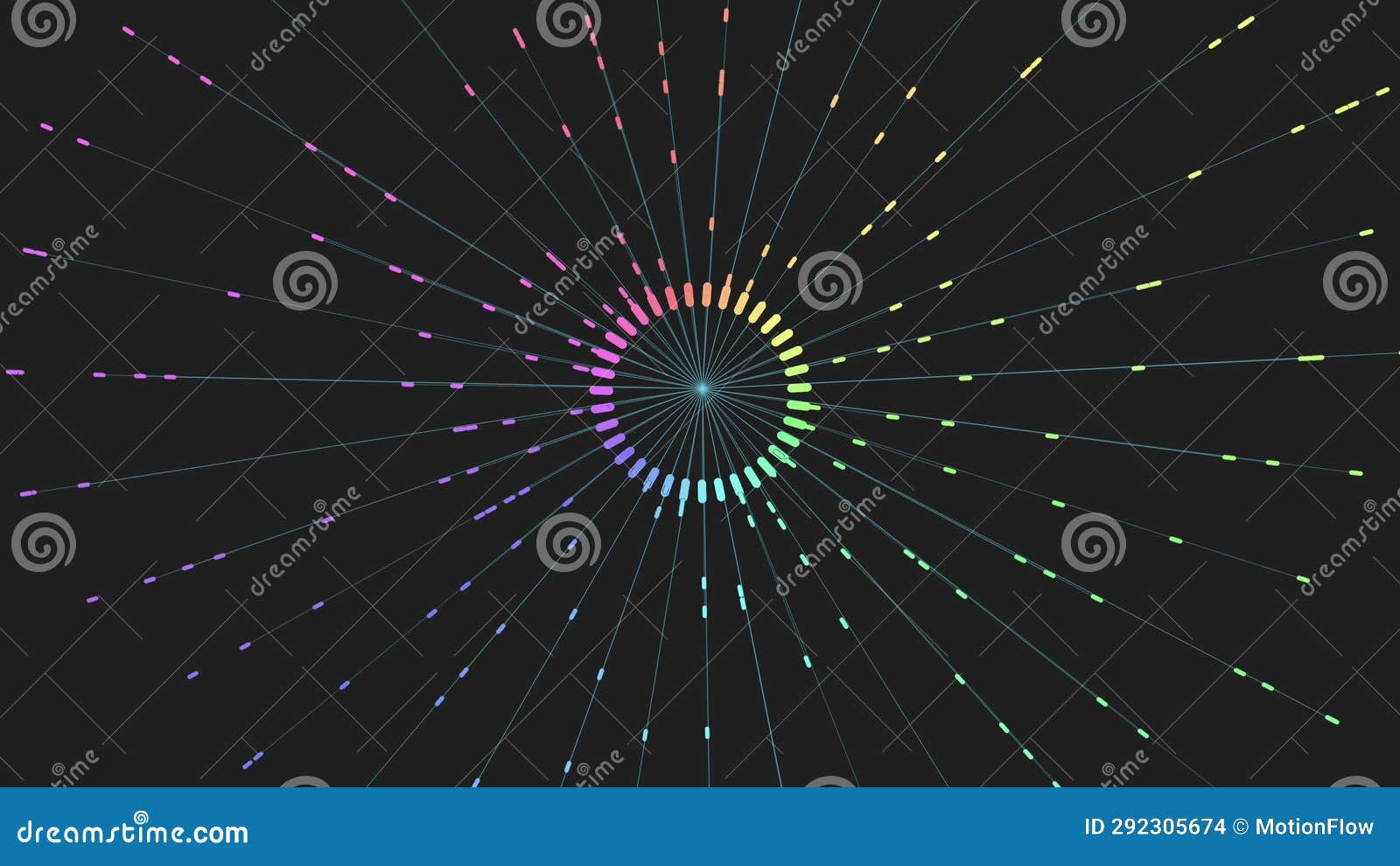 Vibrantly Interwoven Colorful Lines Create Captivating Circular Pattern ...