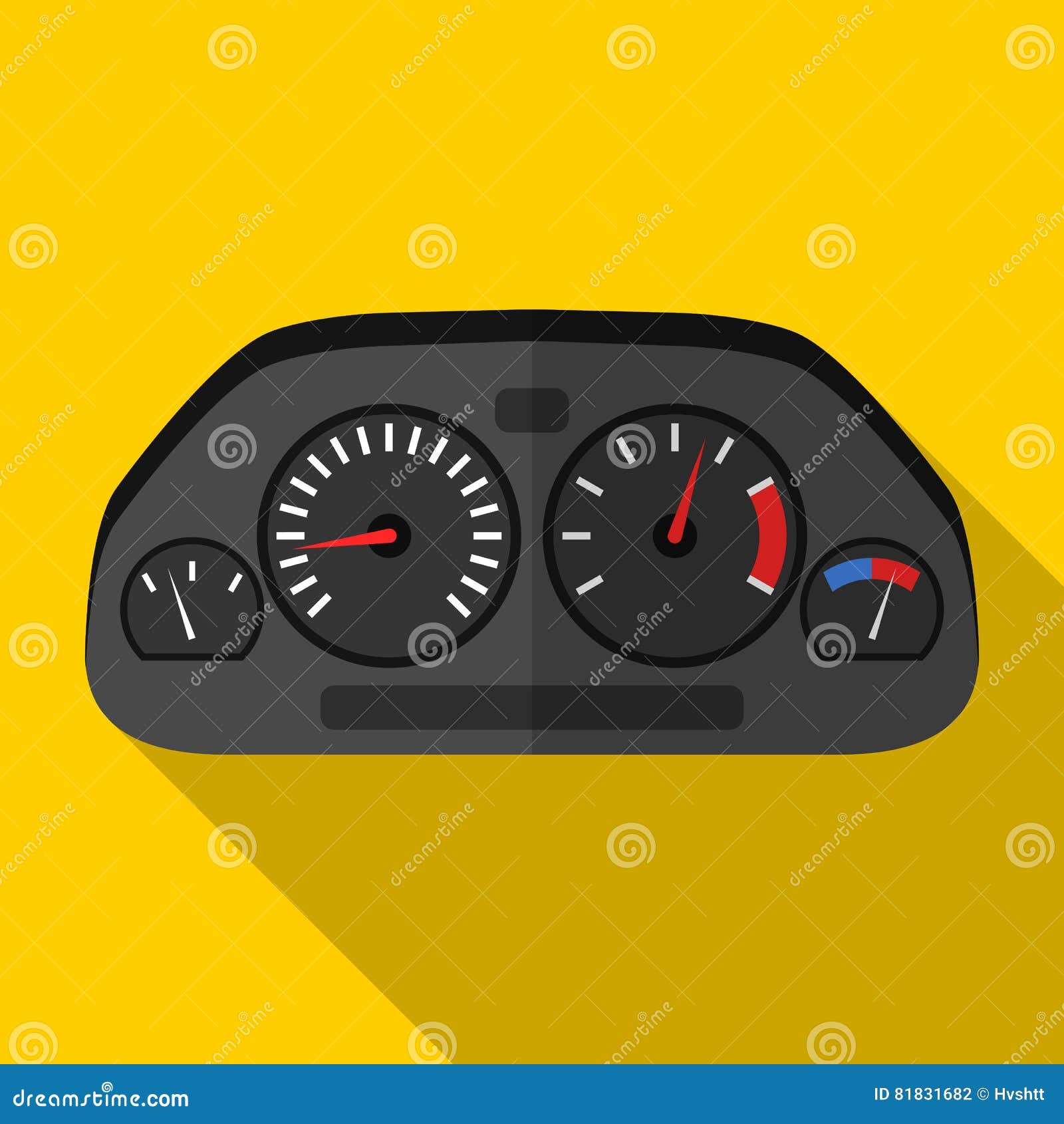 Colorful Car Dashboard Icon in Modern Flat Style with Long Shadow. Car ... Colorful Car Dashboard Icon in Modern Flat Style with Long Shadow. Car ...