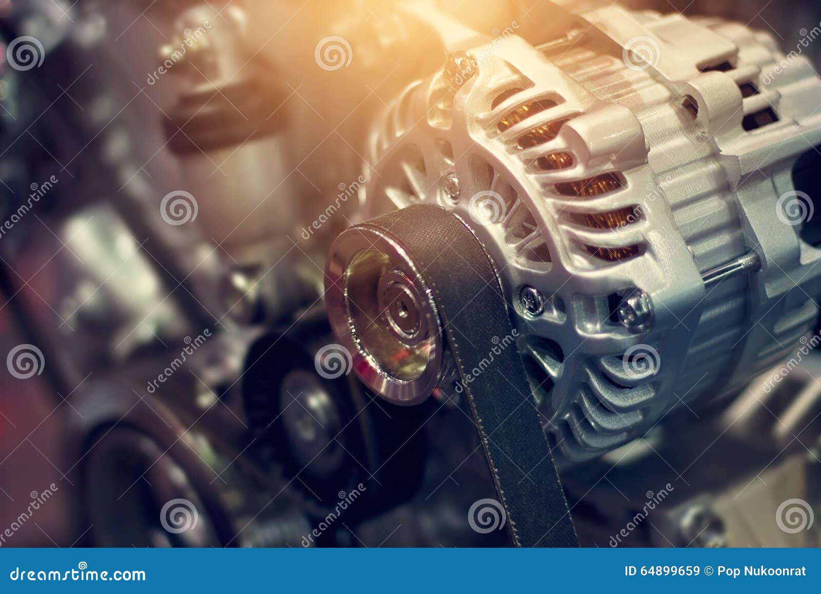 Colorful car engine part stock image. Image of industry - 64899659