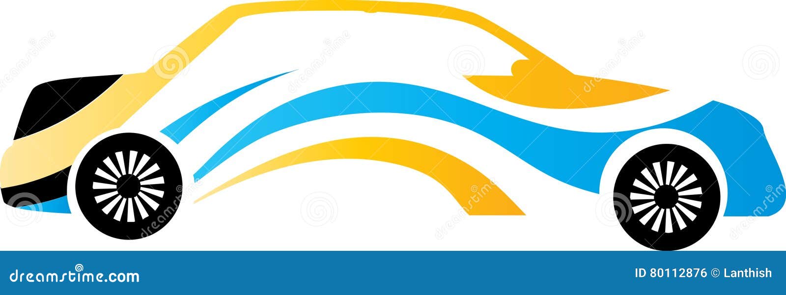 Colorful Car stock vector. Illustration of automotive - 80112876