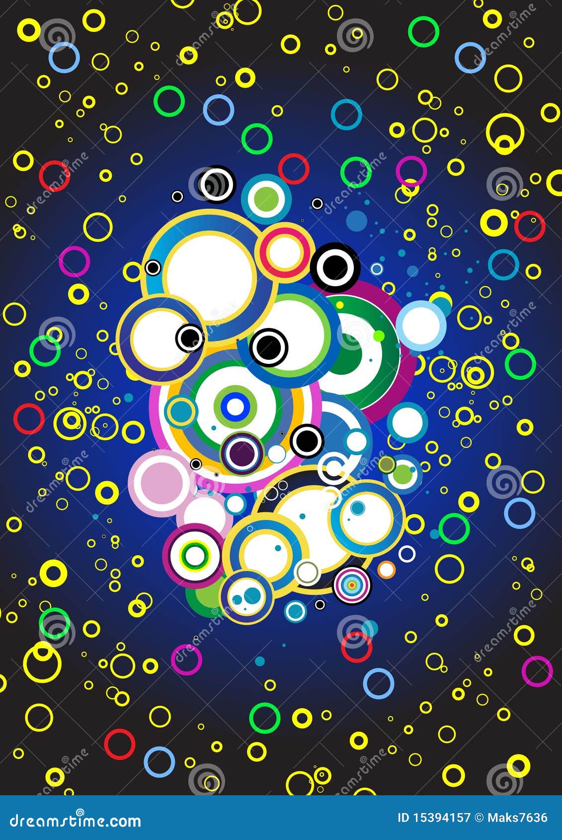 Colorful_card stock vector. Illustration of bright, creative - 15394157