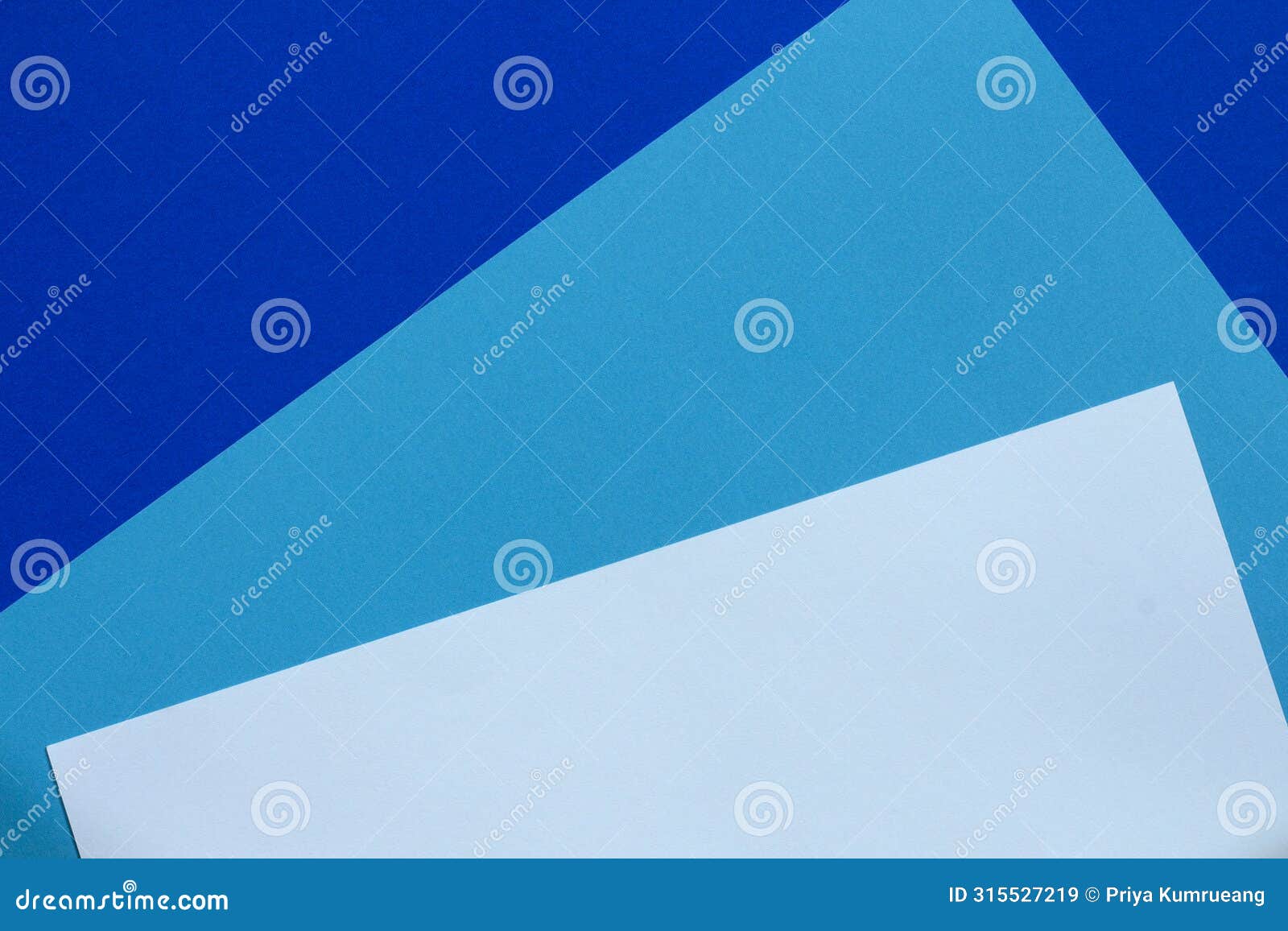 Colorful Cardboard Sheets Layout in Blue Shades Stock Image - Image of ...