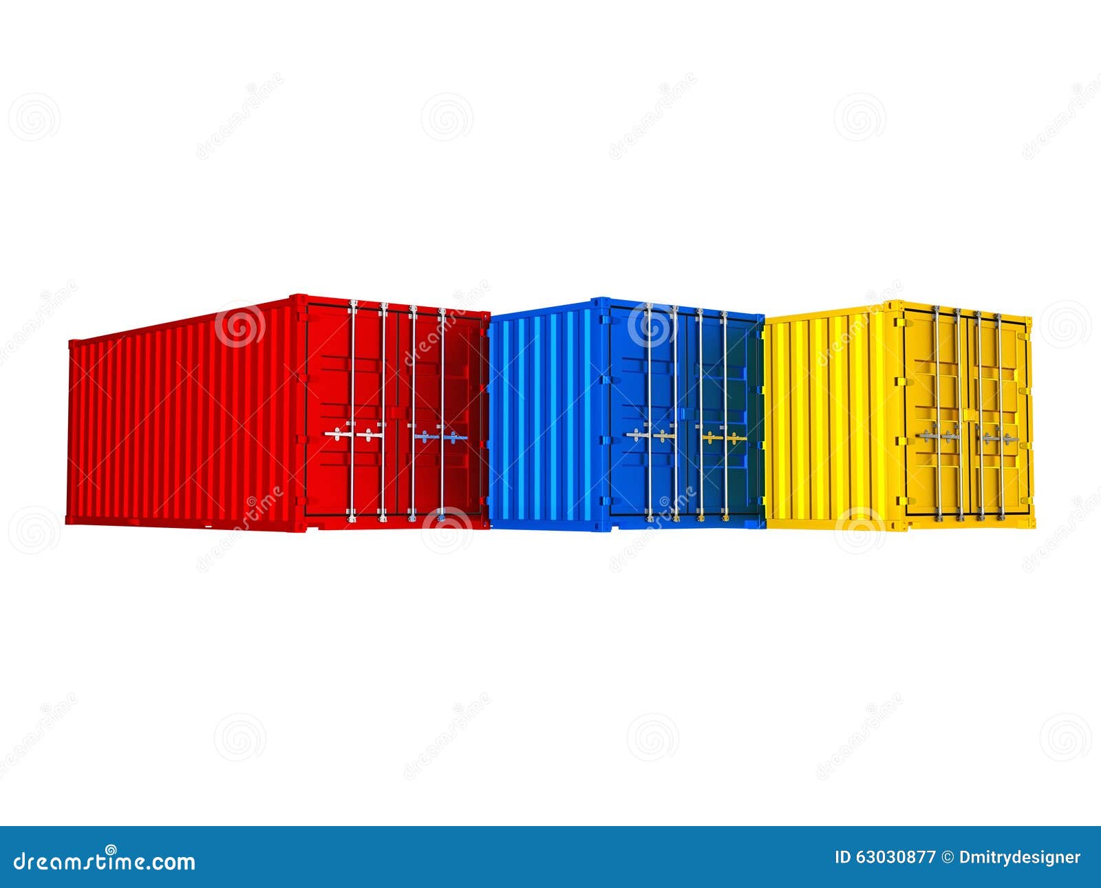 Colorful cargo containers stock illustration. Illustration of transport ...