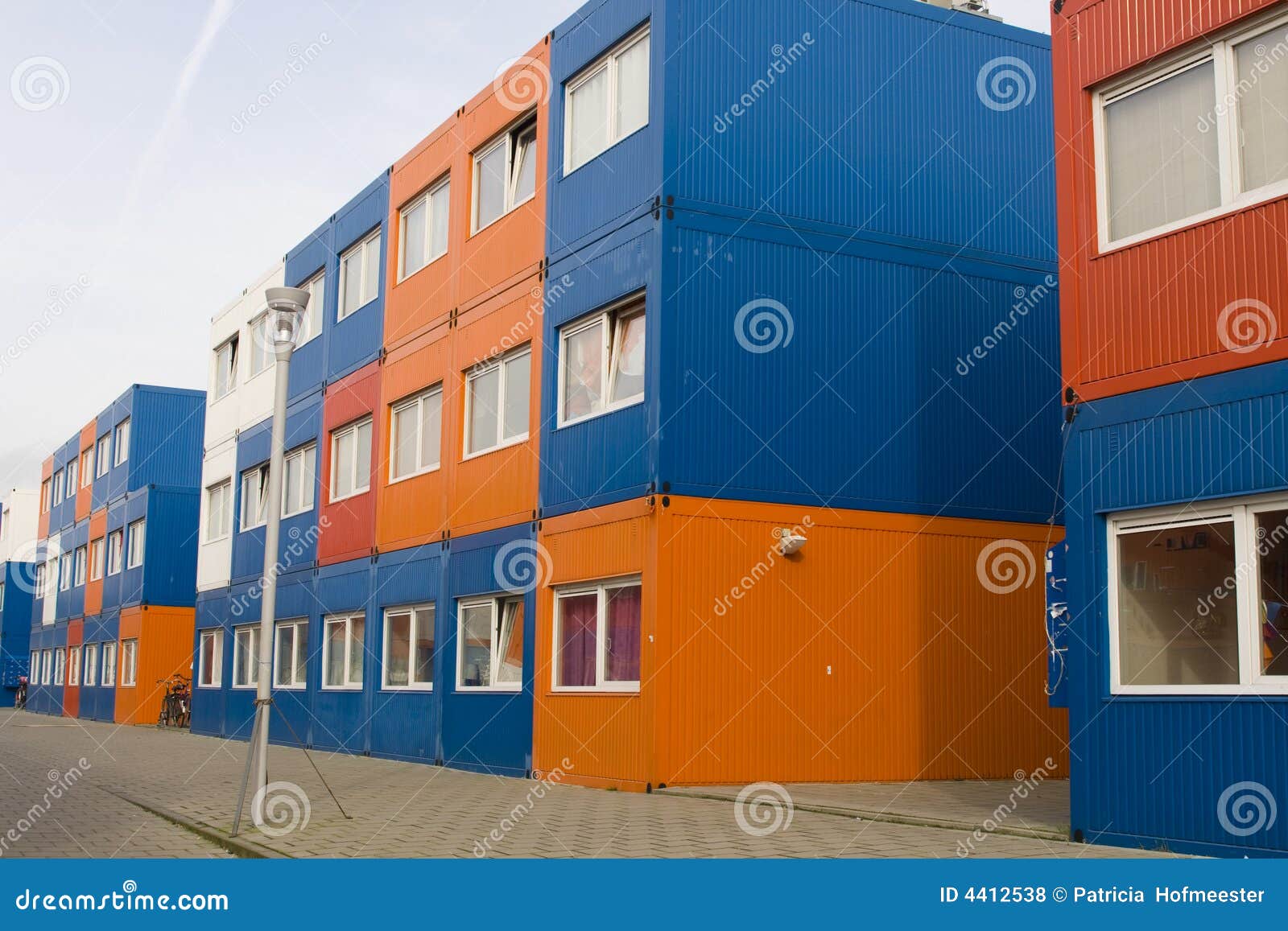 Colorful Cargo Containers Used As Houses Stock Photo - Image of ...