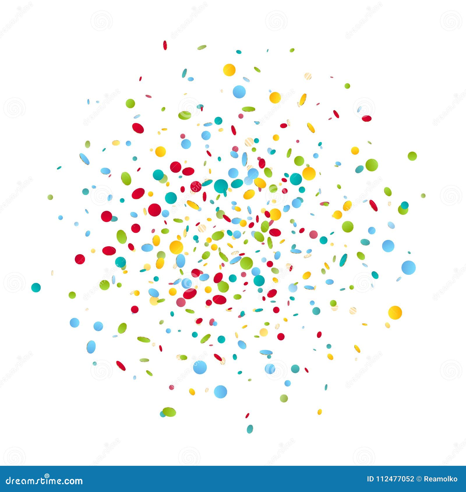 Colorful Carnival Confetti Background. Stock Vector - Illustration of ...