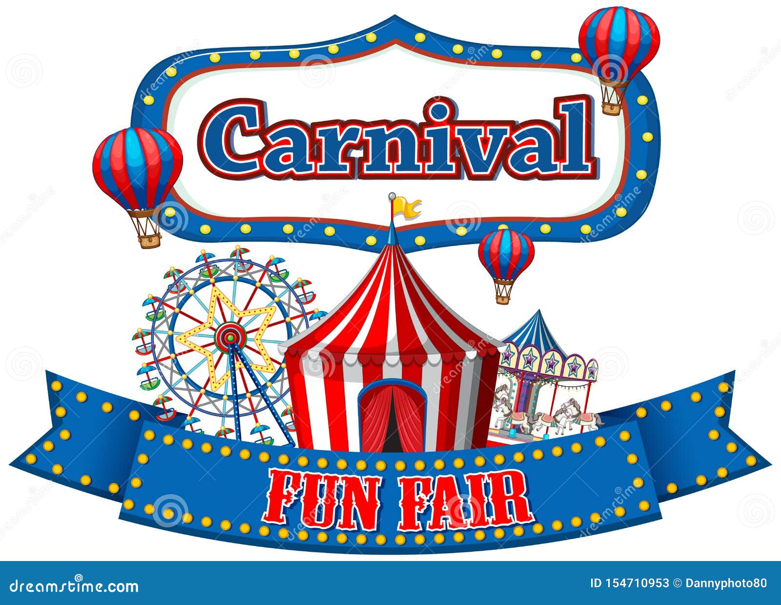 Funfair Scenery Stock Illustrations – 513 Funfair Scenery Stock ...