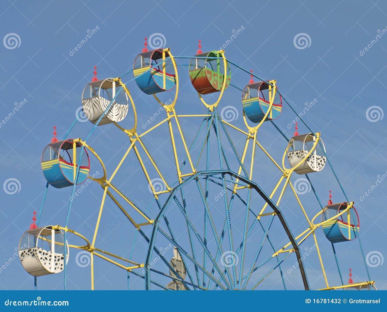 Colorful carousel. stock photo. Image of summer, motion - 16781432