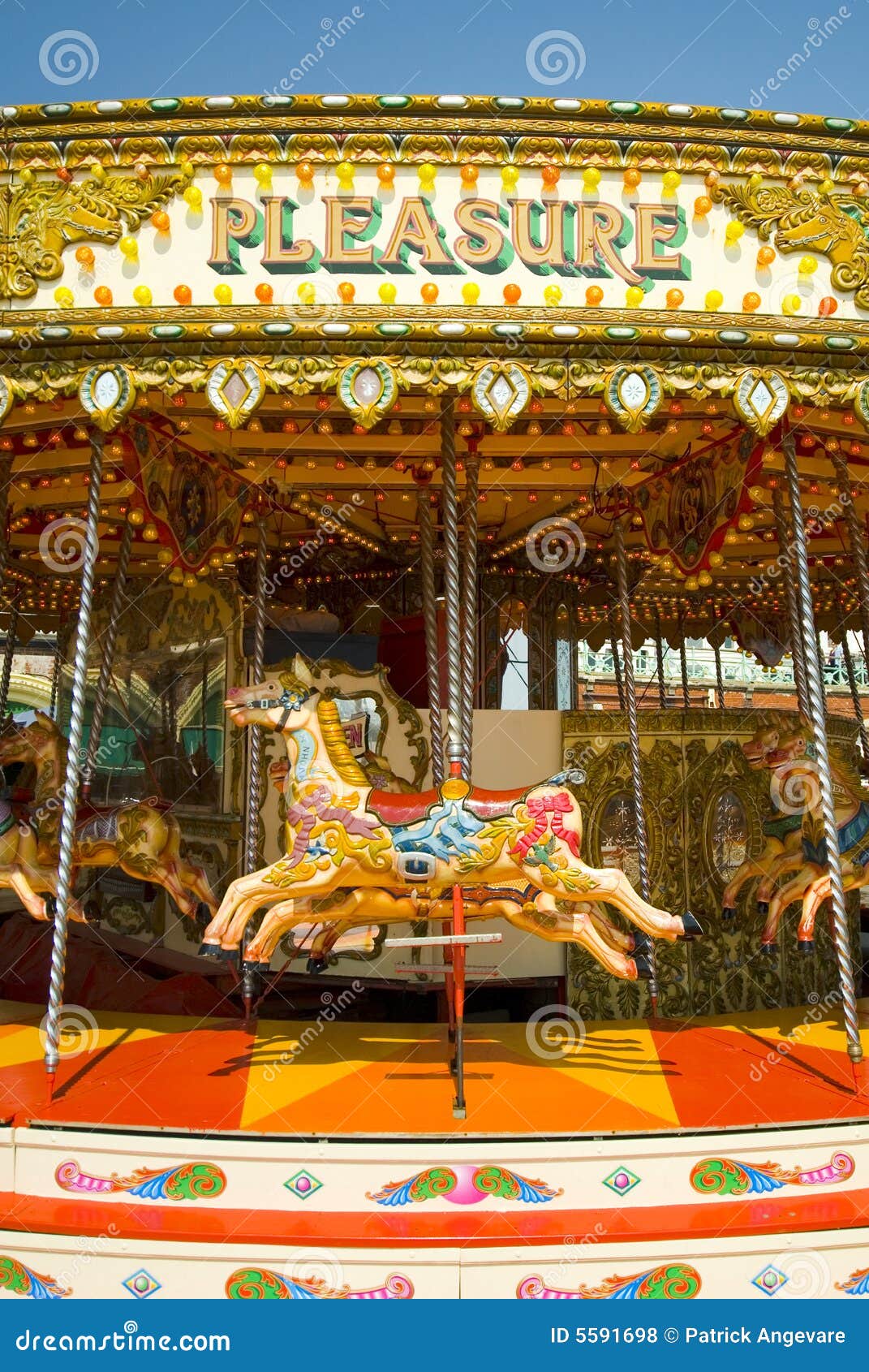 Colorful carousel stock photo. Image of kids, circus, merry - 5591698