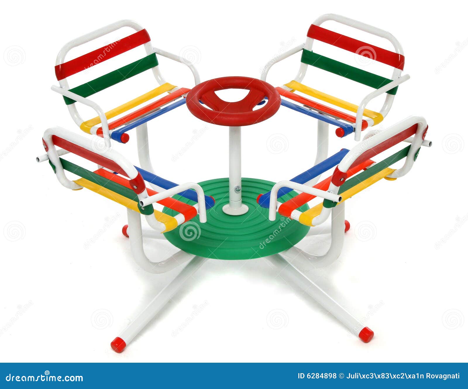 Colorful carousel stock photo. Image of children, isolated - 6284898