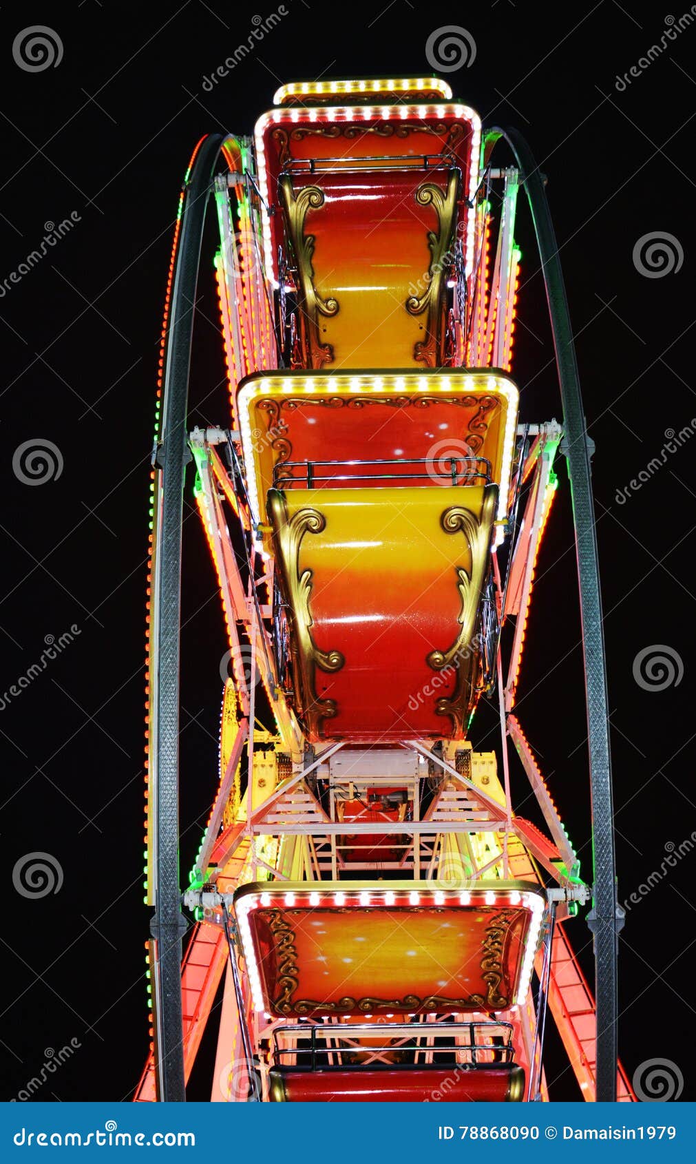 Colorful Carousel Train in the Air Stock Photo - Image of carousel ...