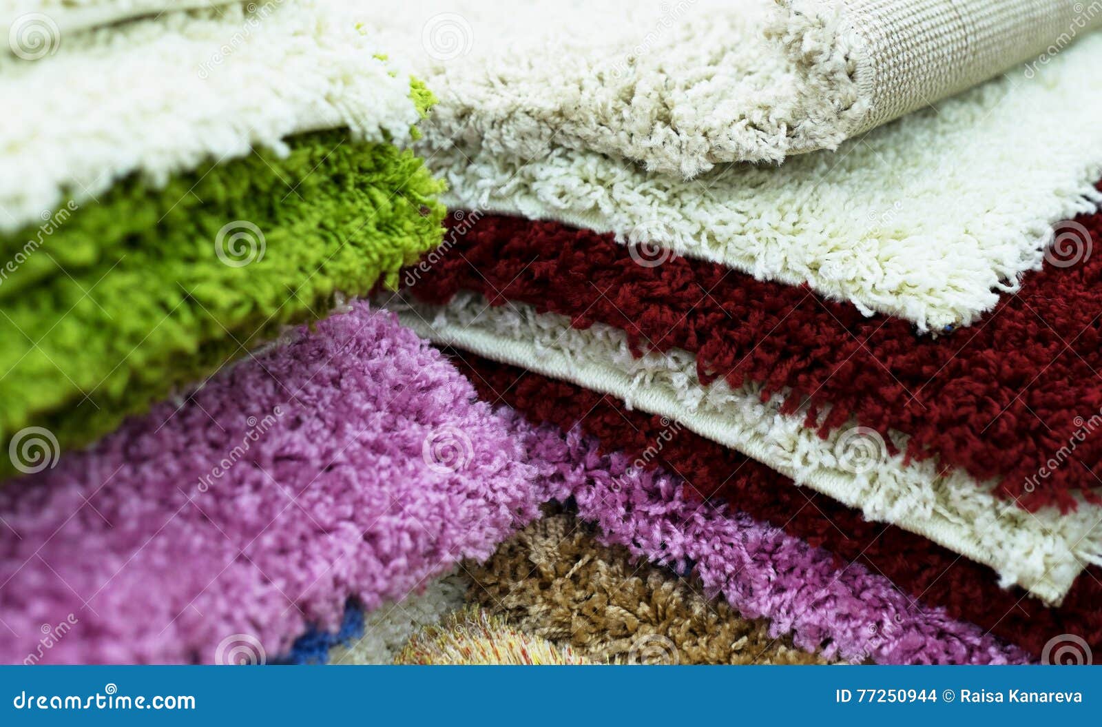 Colorful carpet samples stock photo. Image of sample - 77250944