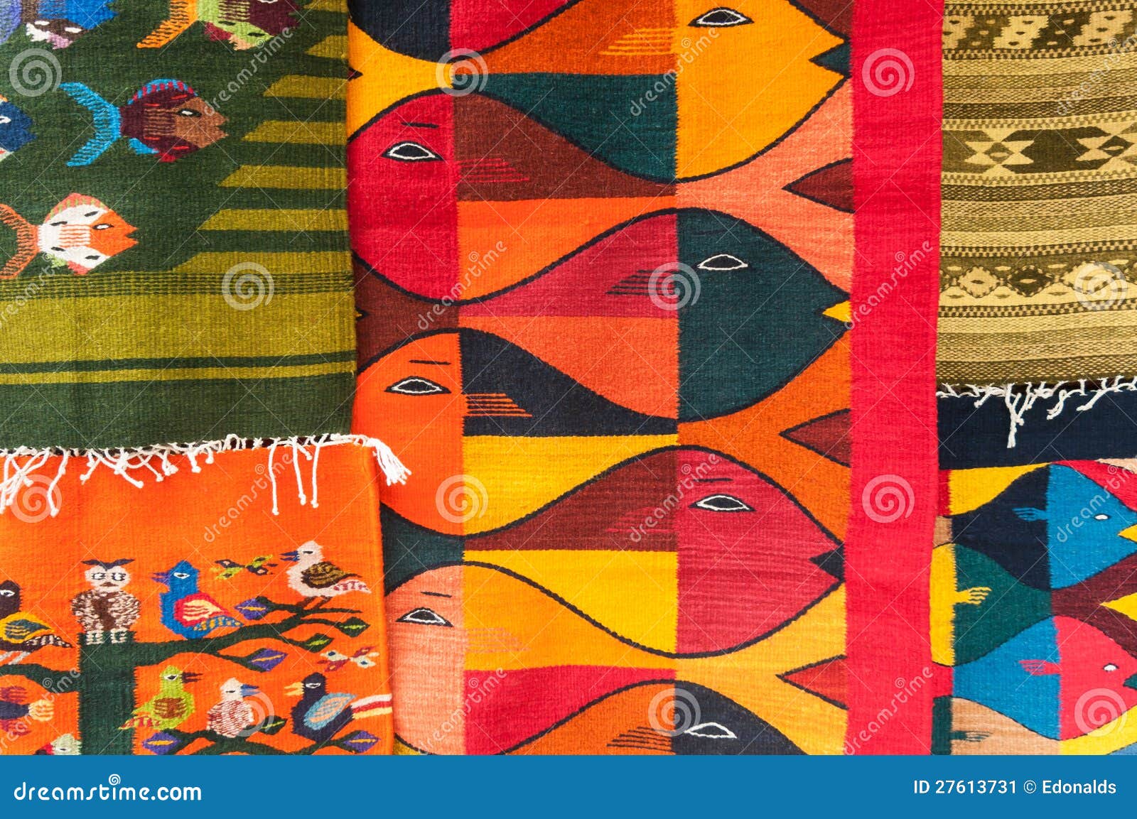 Colorful Carpets stock image. Image of design, mexico - 27613731