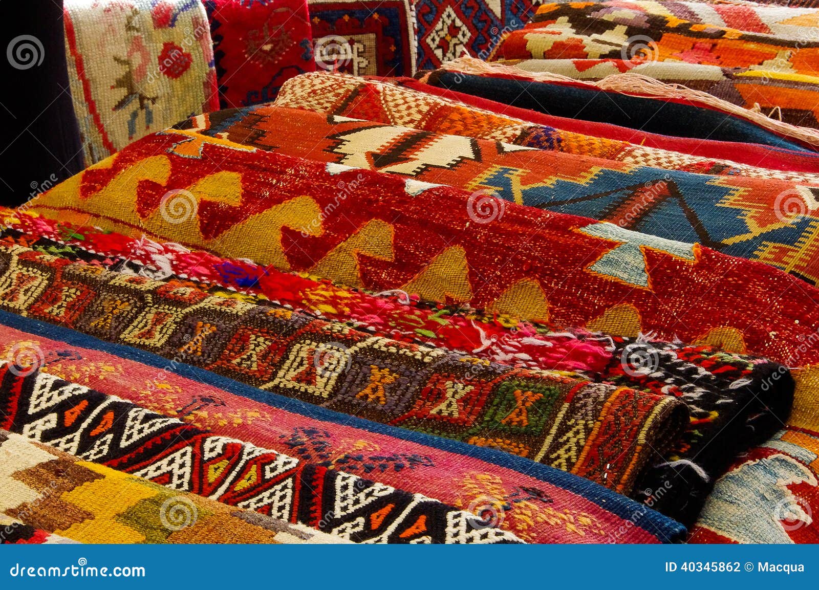 Colorful carpets stock photo. Image of cicito, furnishings - 40345862