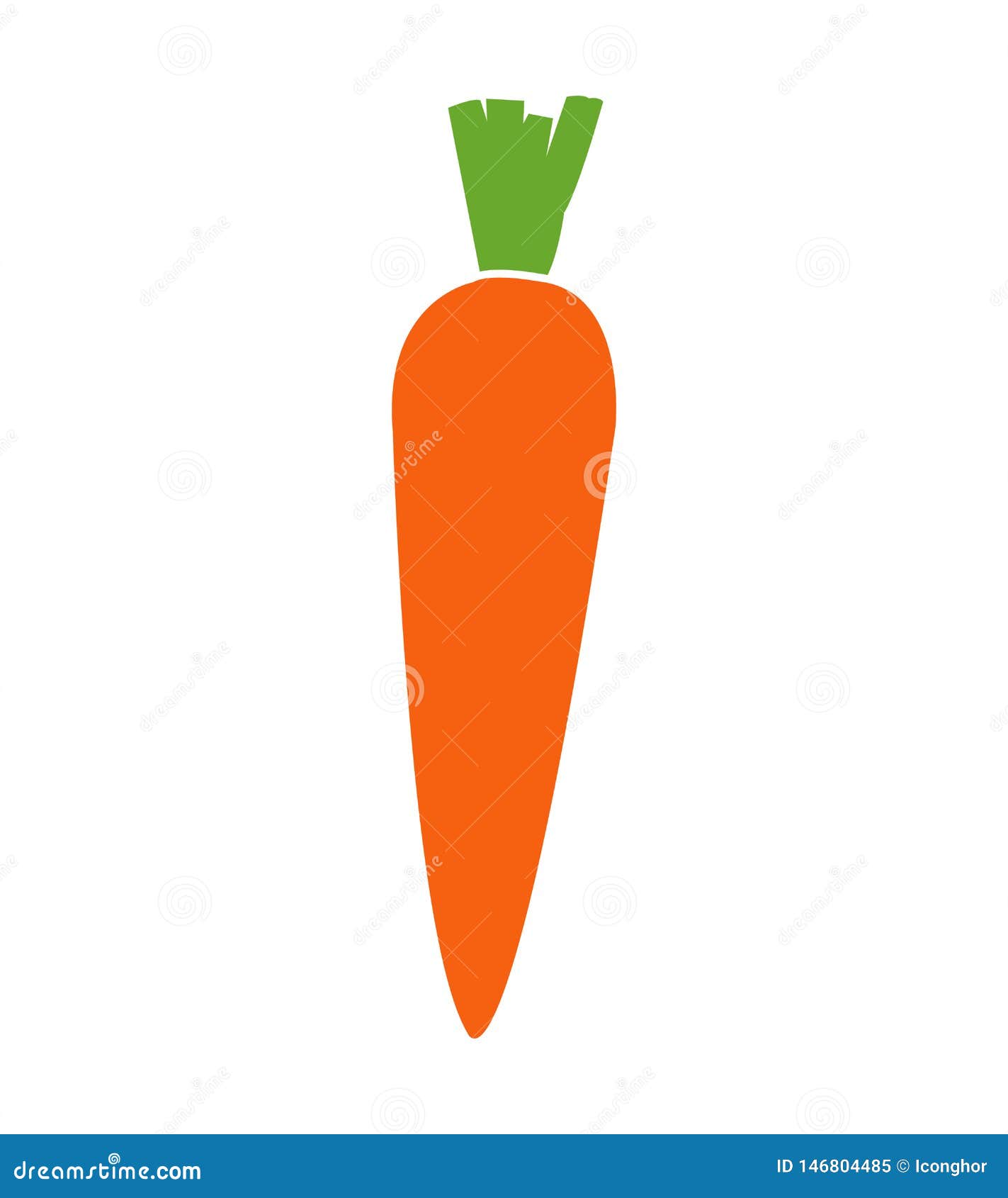 Colorful carrot Icon. stock vector. Illustration of food - 146804485