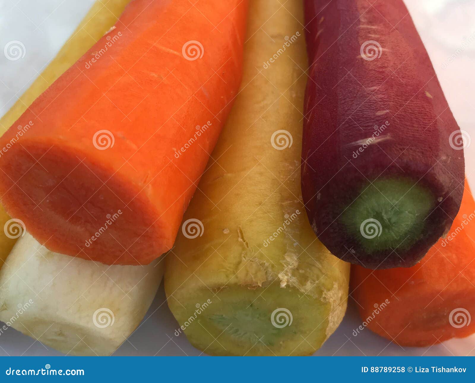 Colorful carrots stock photo. Image of uncut, multicoloured - 88789258