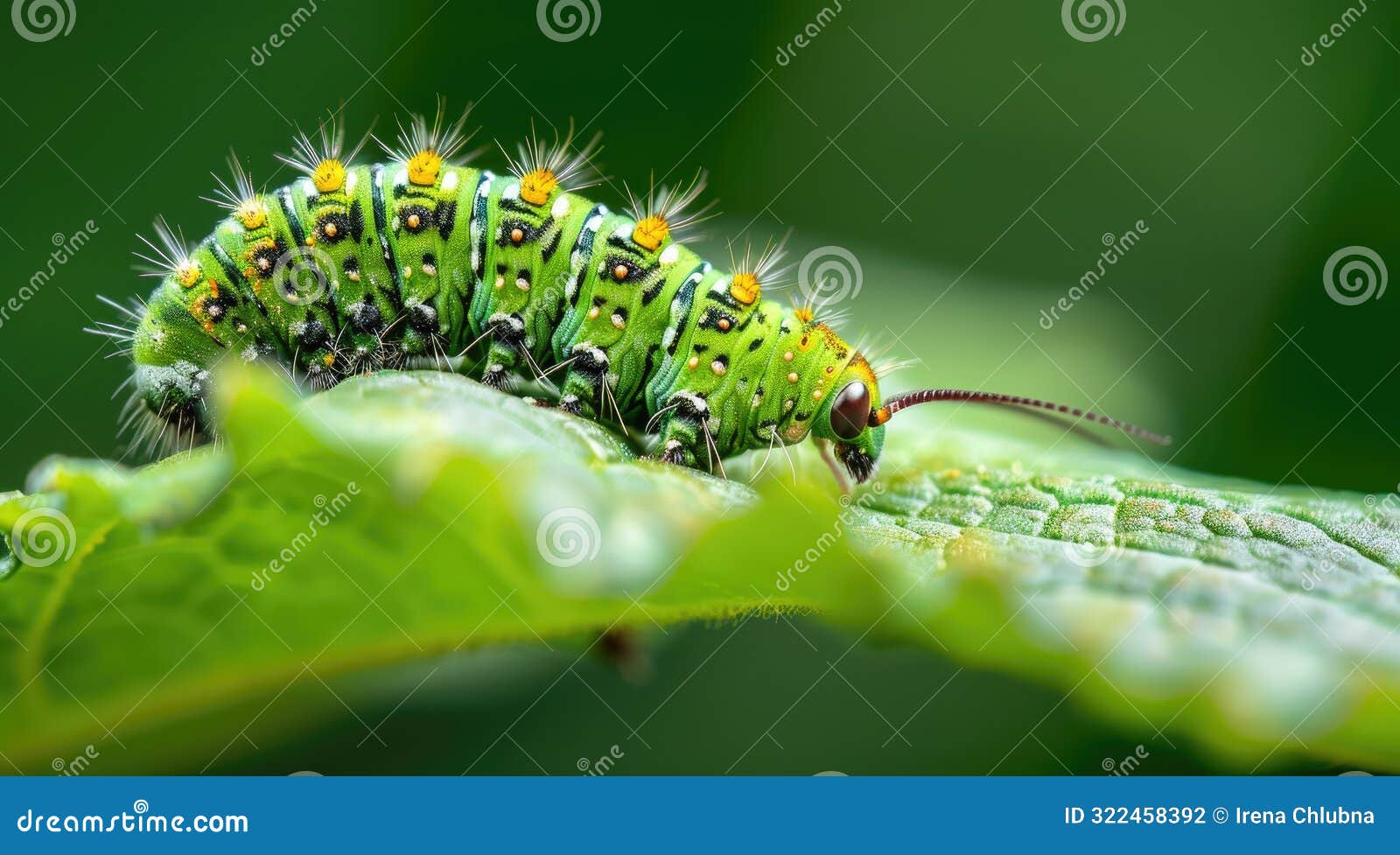 Colorful Caterpillar: A Surrealistic Horror Pop Art Caricature Stock ...