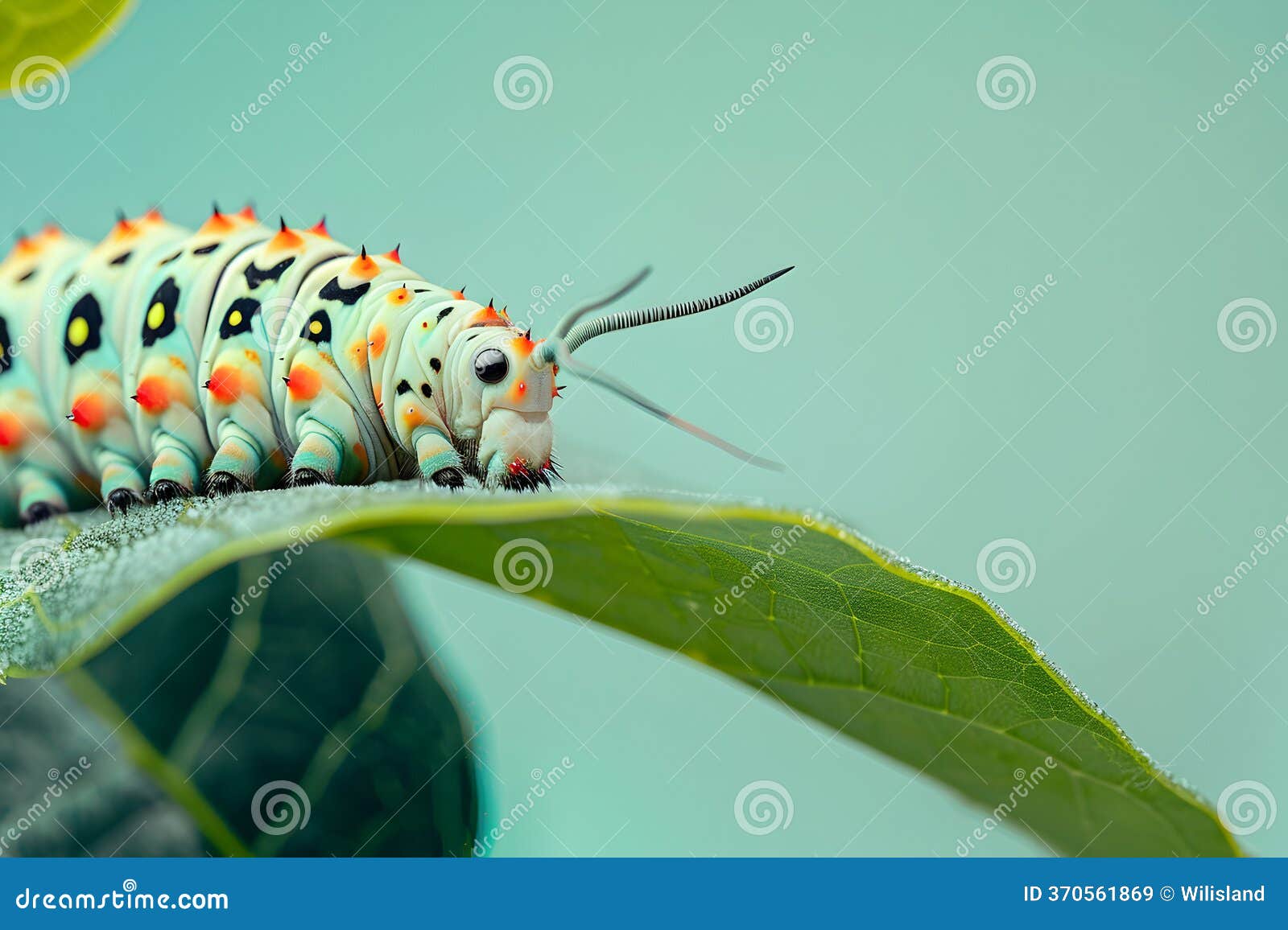 Colorful Caterpillar: A Surrealistic Horror Pop Art Caricature Stock ...