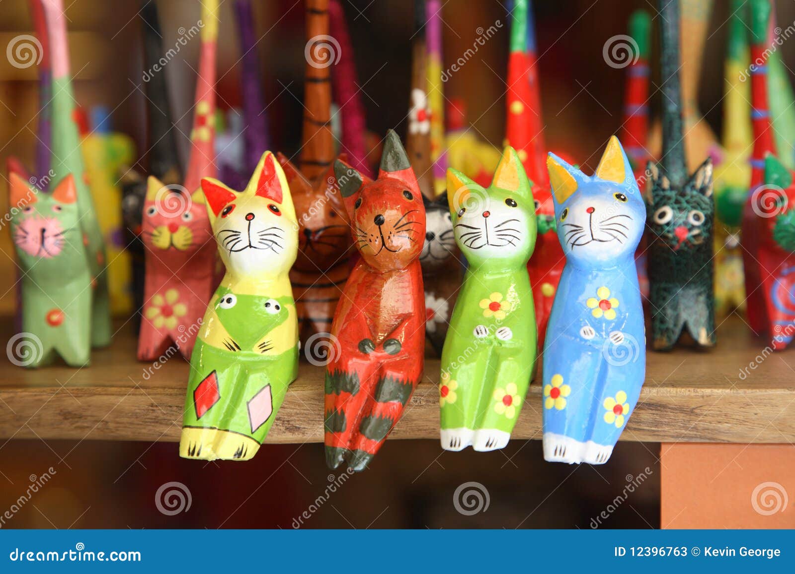 Colorful Cats stock image. Image of colourful, colour - 12396763