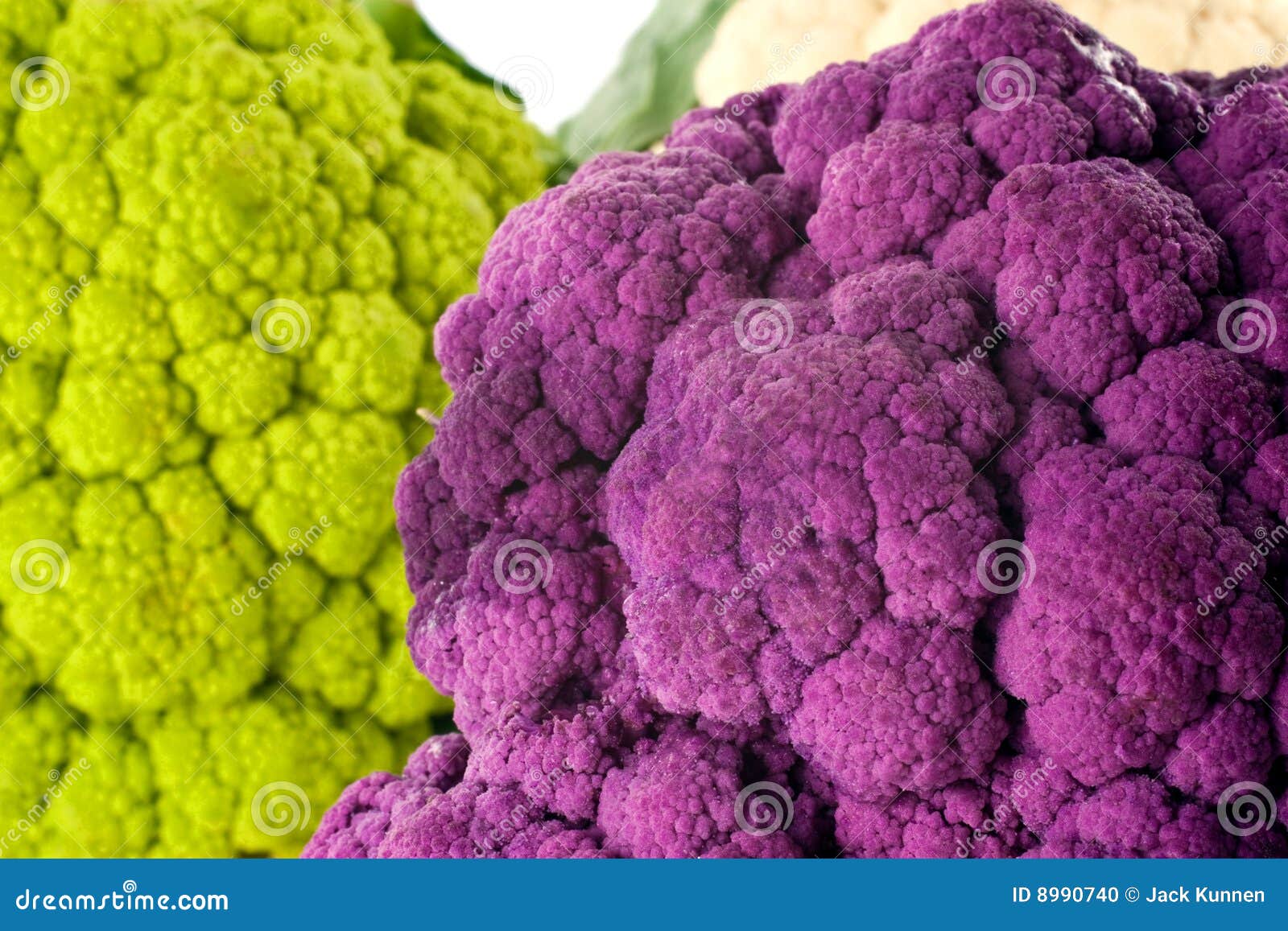 Colorful Cauliflower stock photo. Image of market, nutritious - 8990740