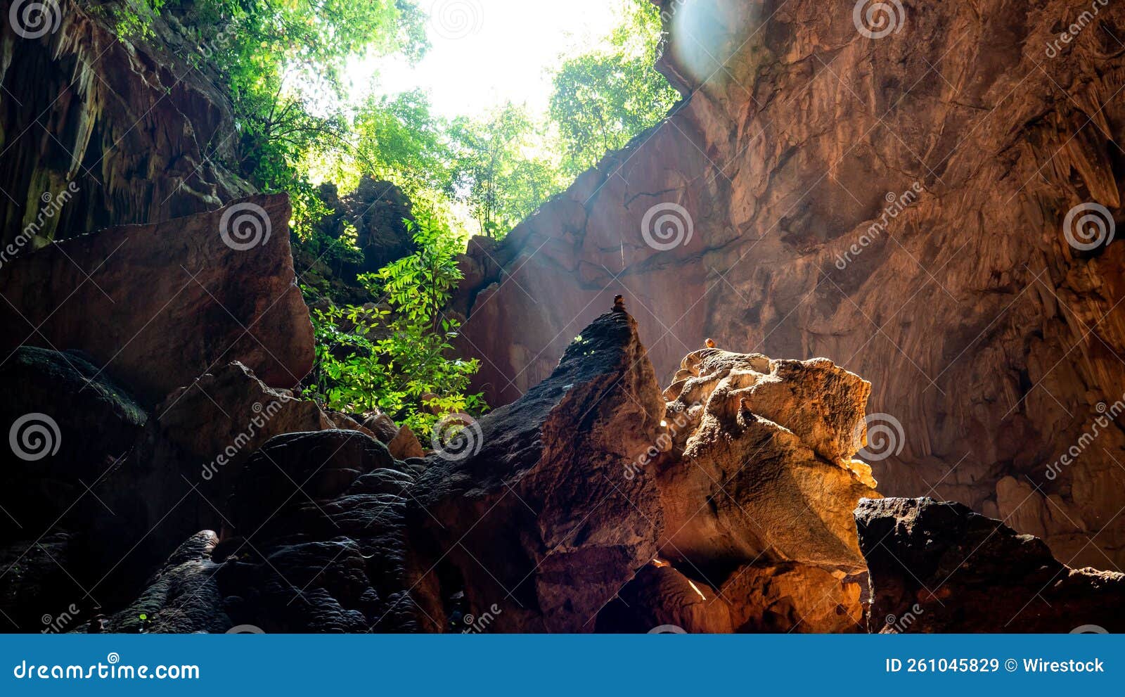 Beautiful View of Mahar Sadan Cave System in Myanmar Stock Image ...