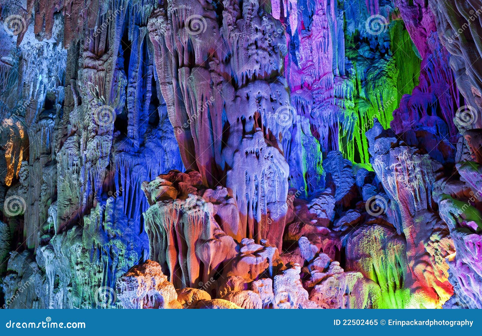 Colorful Caves of Guilin stock image. Image of reed, hang - 22502465