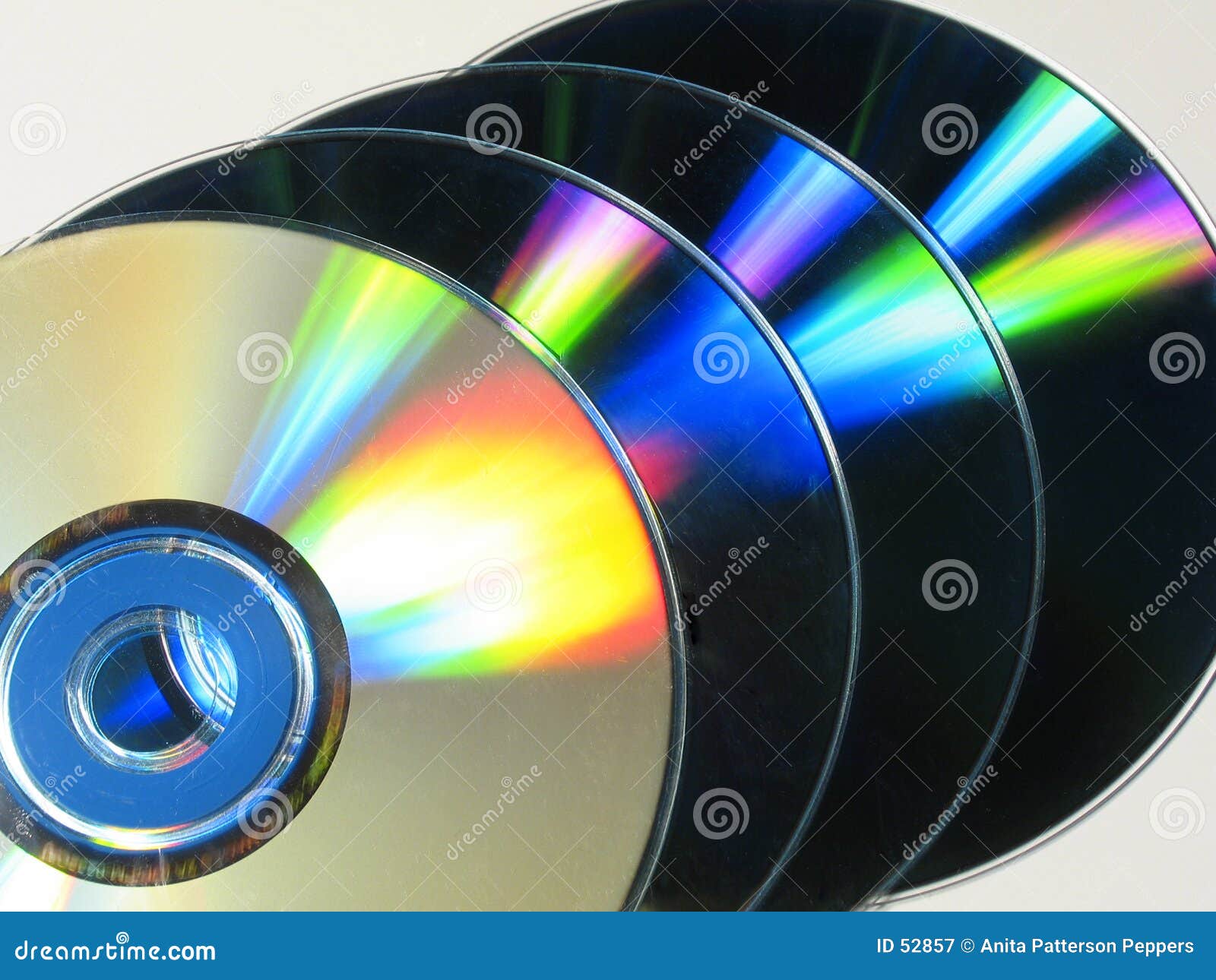 Colorful cds stock image. Image of audio, colors, compact - 52857