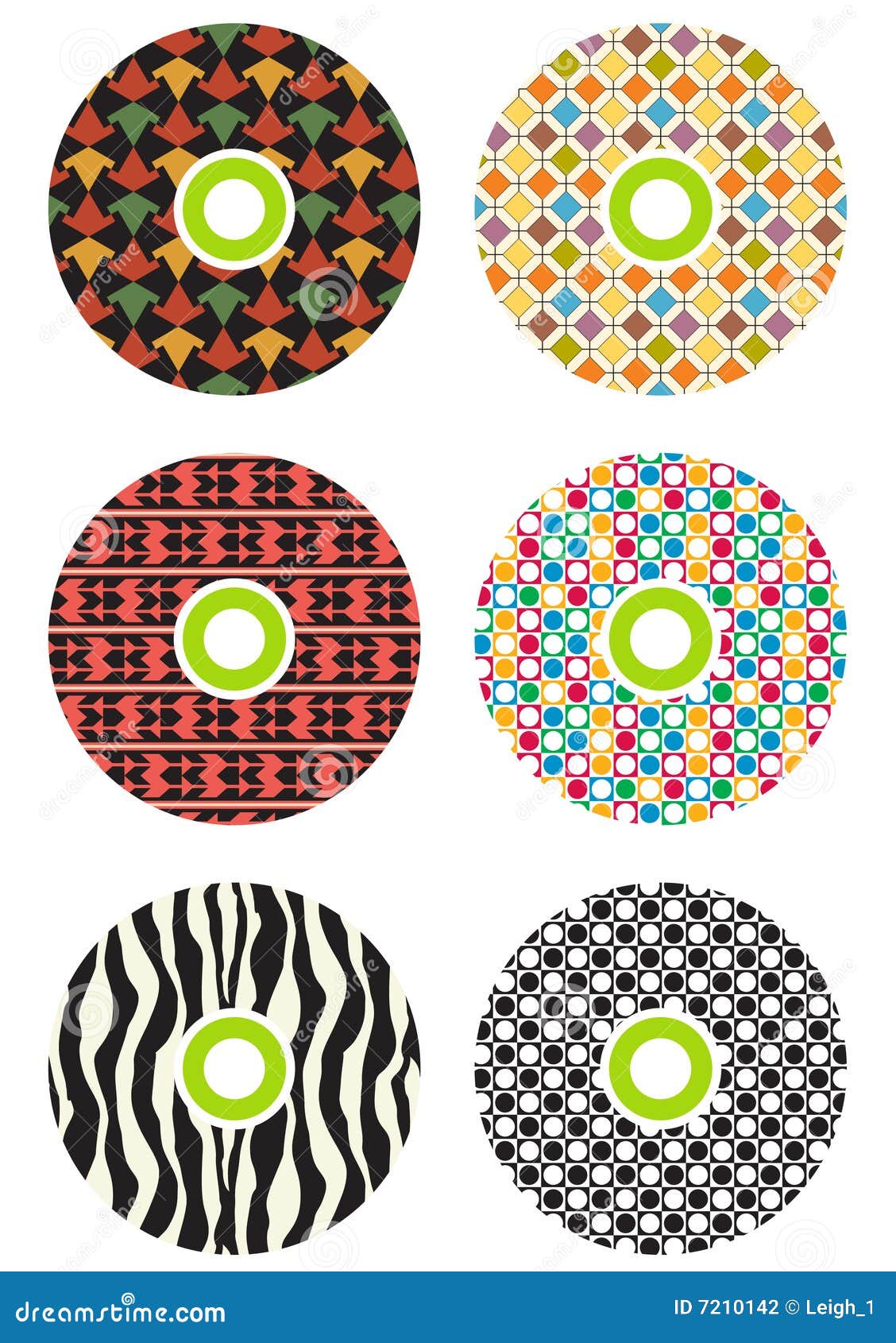 Colorful cds stock vector. Illustration of design, compact - 7210142