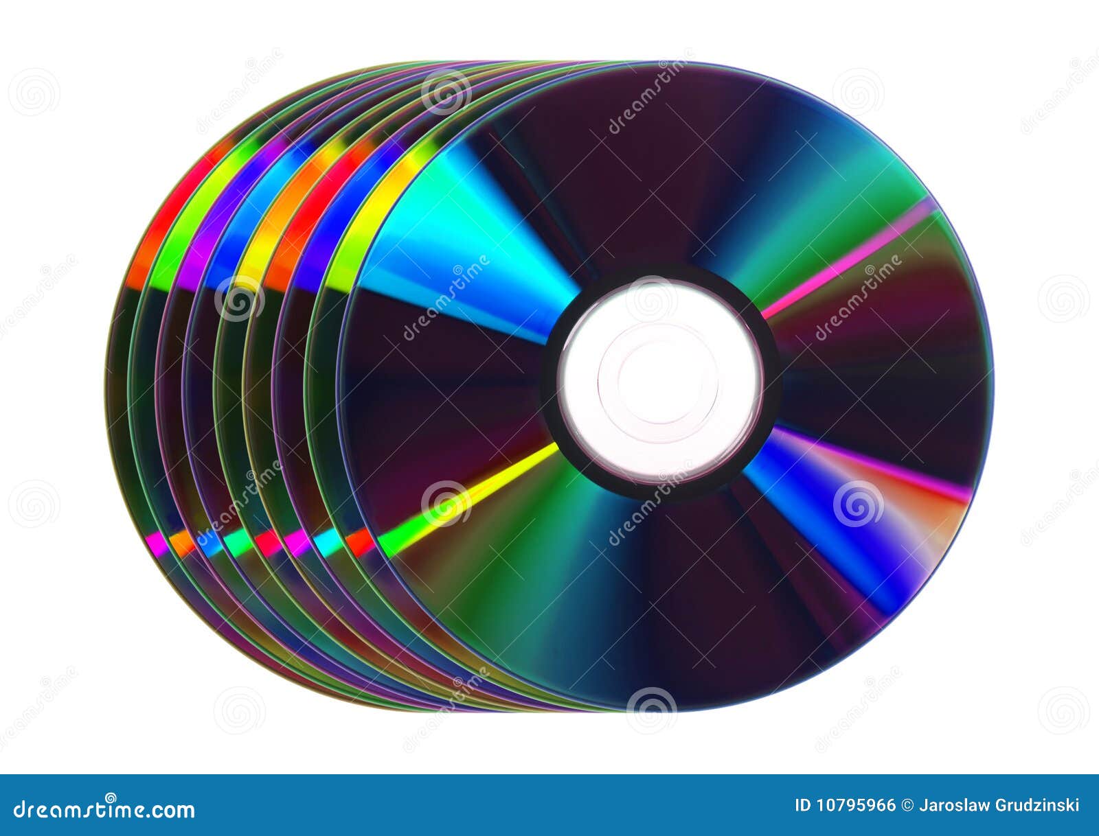Colorful CDs/DVDs stock photo. Image of cdrom, burn, gigabyte - 10795966