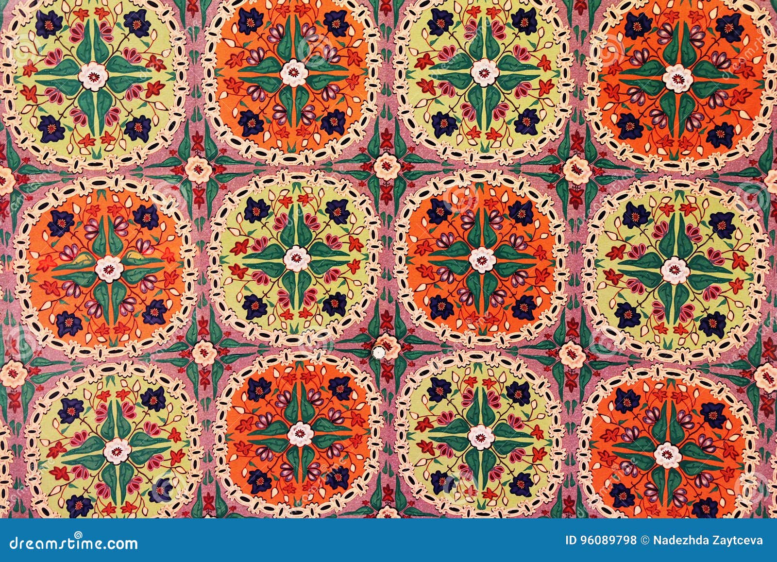 The Colorful Ceiling in Arabic Style. Stock Photo - Image of landmark ...