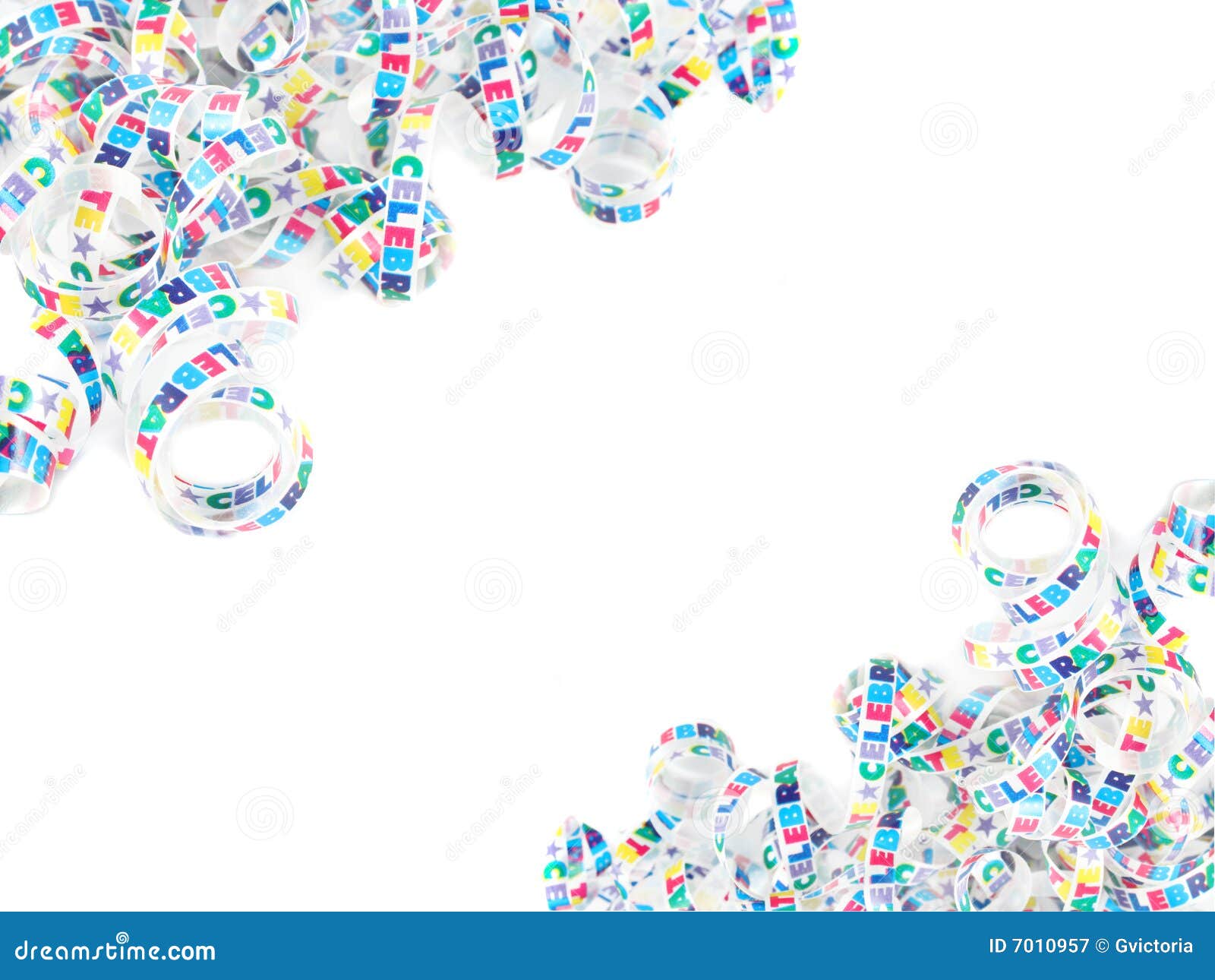 Colorful Celebration Ribbon Stock Image - Image of ornament, wrapping ...