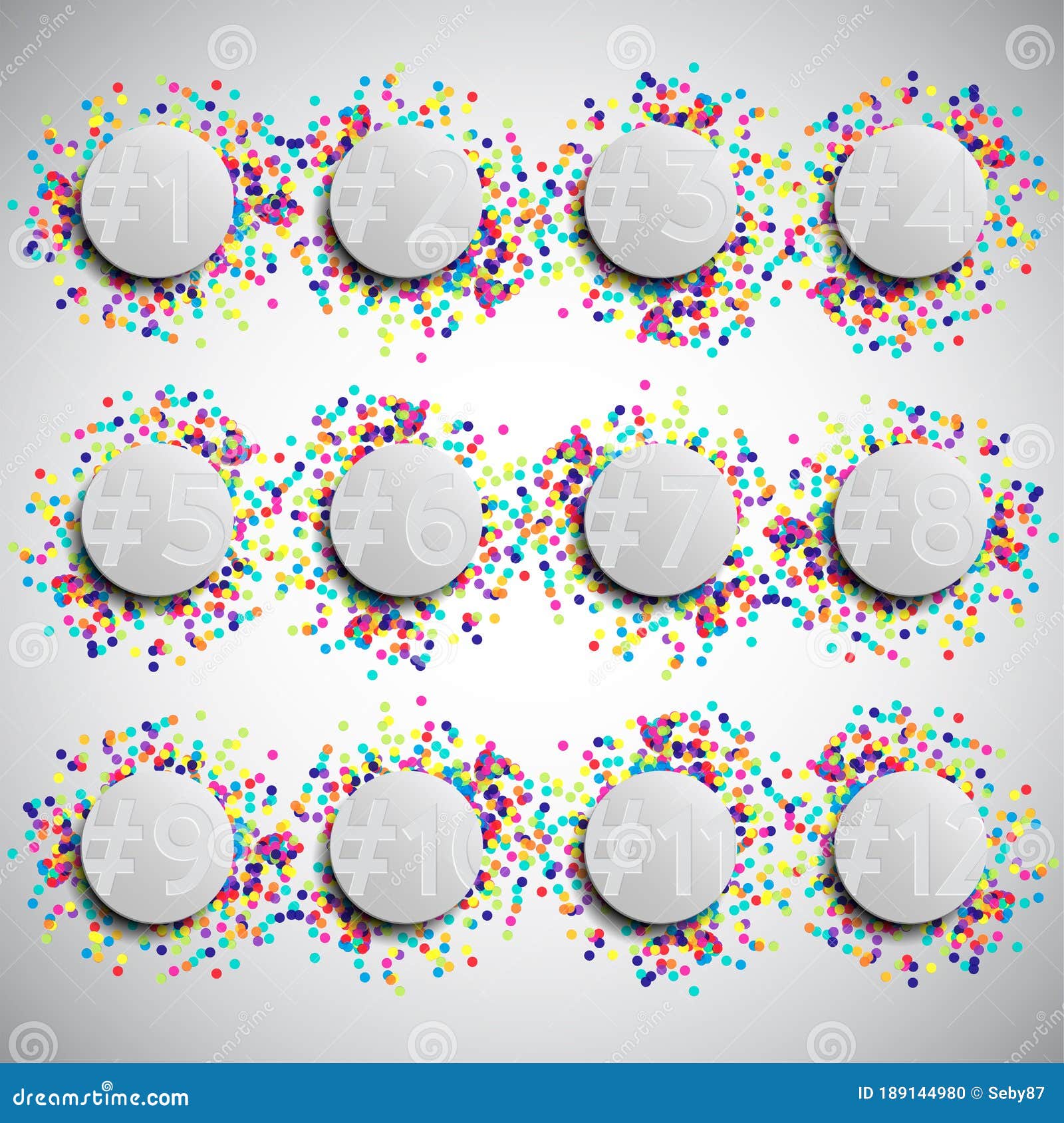 Colorful Celebration Template, Vector Stock Vector - Illustration of ...
