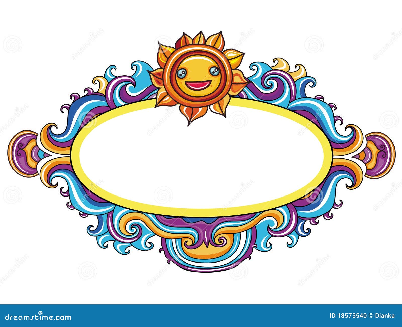 Colorful Celestial Framework Stock Vector - Illustration of expression ...
