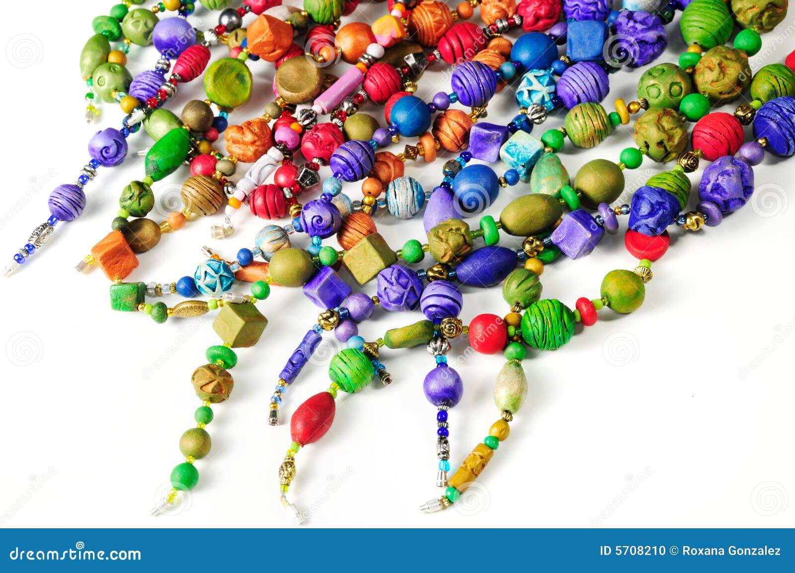 Colorful ceramic beads stock photo. Image of necklaces - 5708210