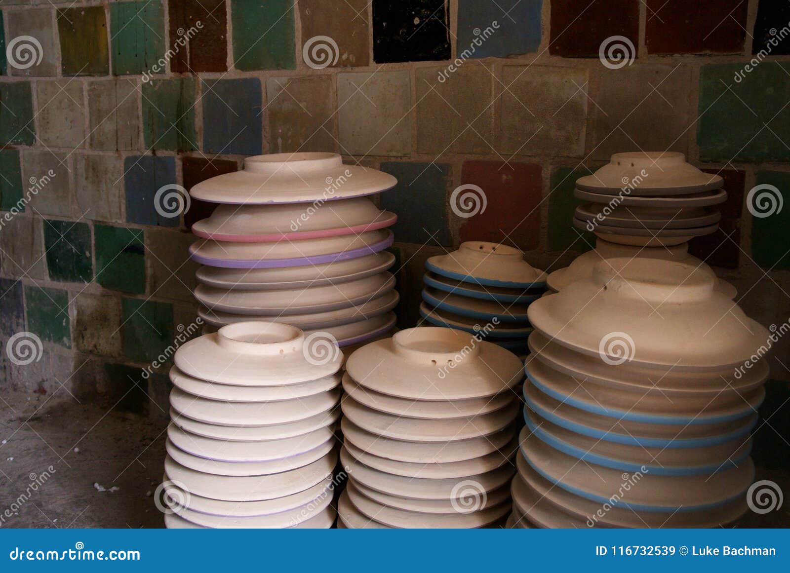 Stacked Ceramic Bowls stock image. Image of dining, potter - 116732539