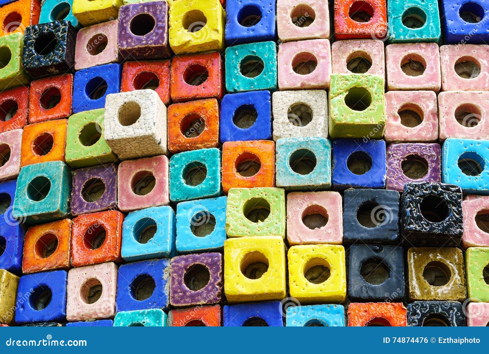 Colorful Ceramic Cube Texture Background Stock Photo - Image of cube ...