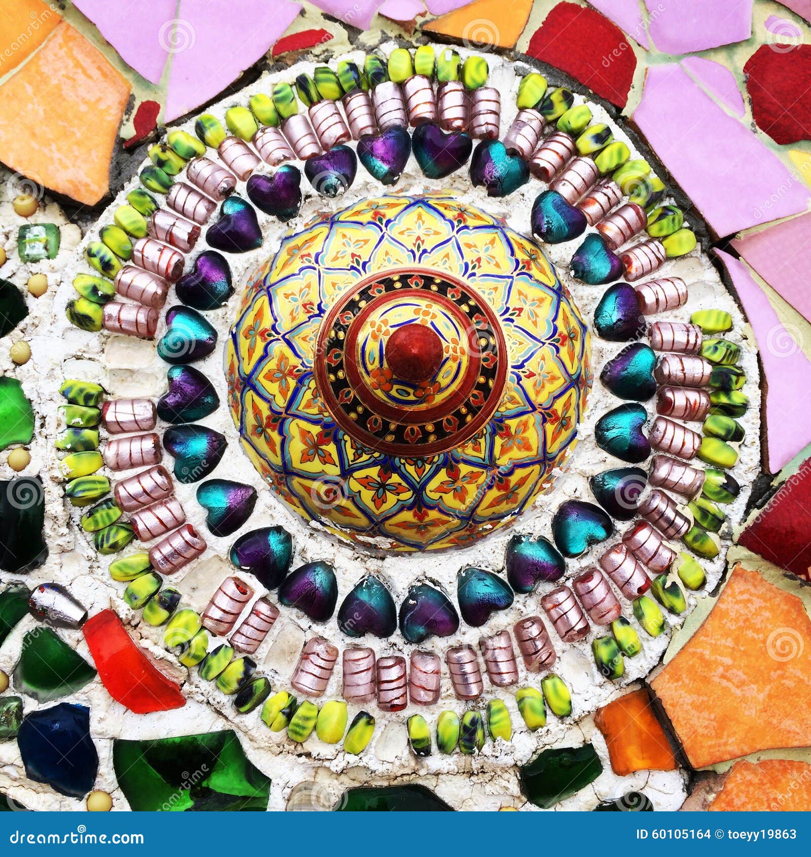 Colorful Ceramic Decoration Stock Photo - Image of cloudy, blue: 60105164