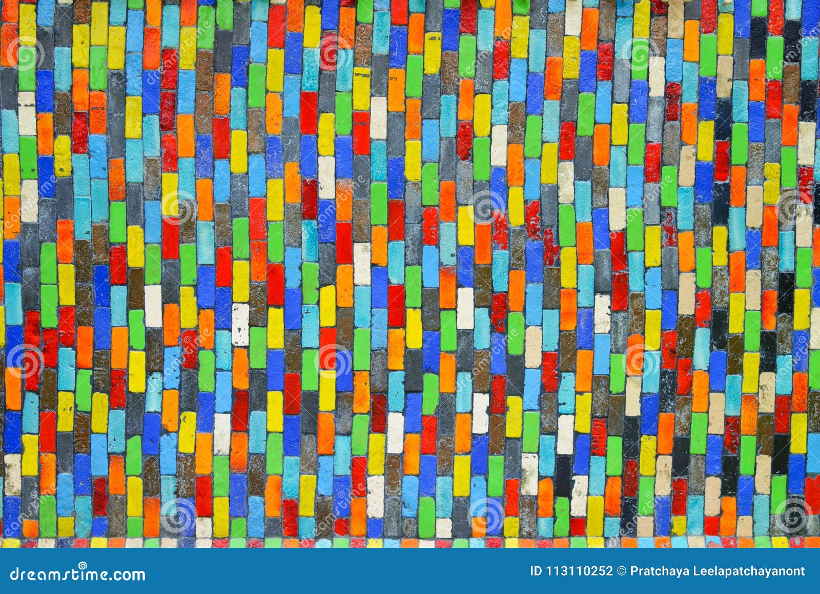 Colorful Ceramic Tile Pattern Wall Stock Photo - Image of detail, decor ...