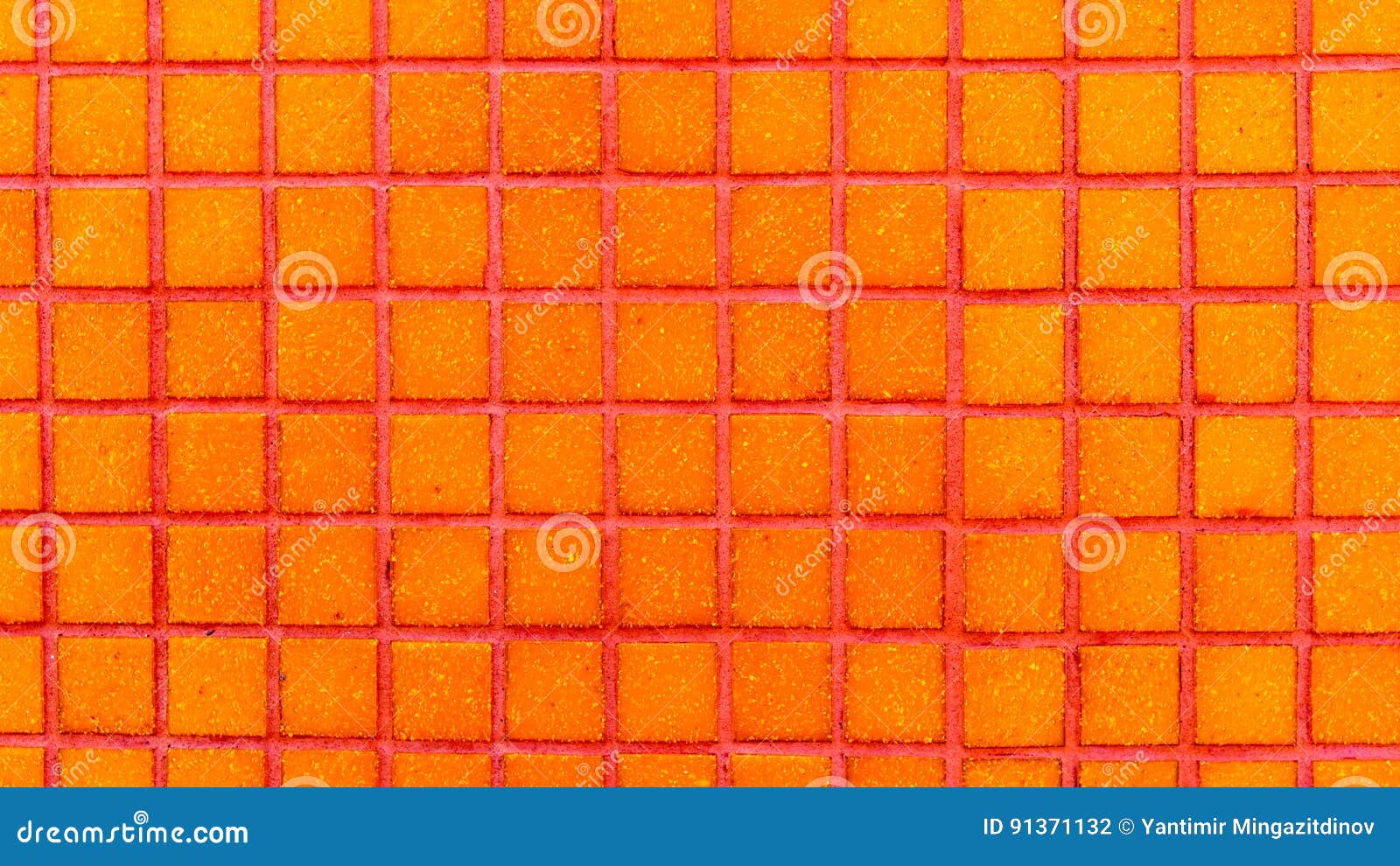 Colorful Ceramic Tiles Mosaic - Orange Stock Photo - Image of modern ...