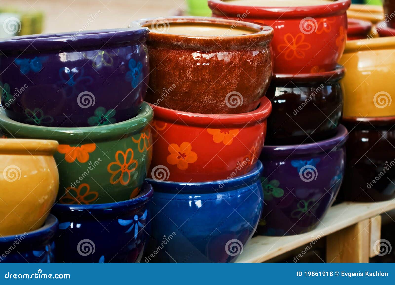 Colorful Ceramics stock photo. Image of farmer, arrangement - 19861918